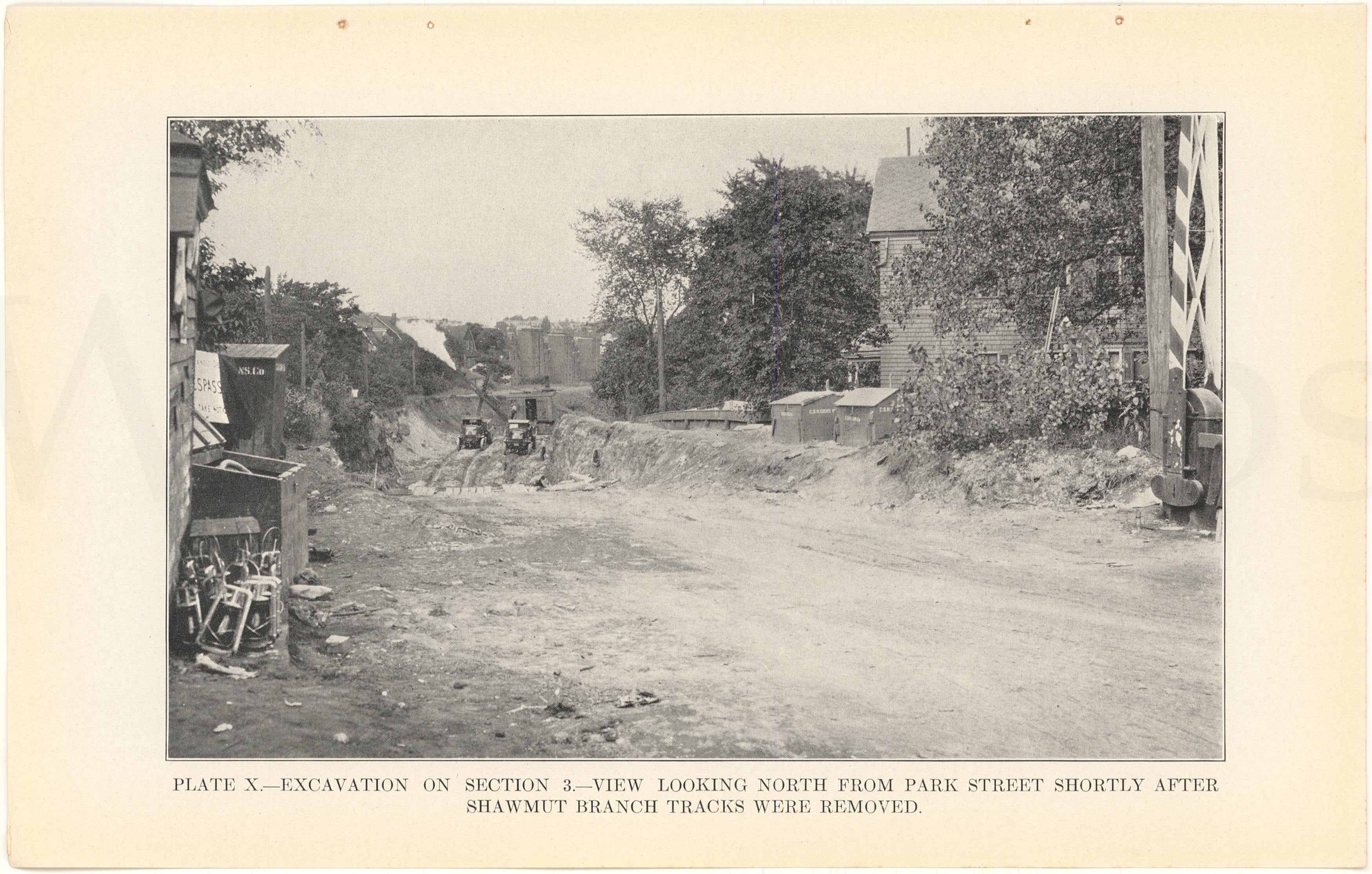 BTD Report 1926 Plate 10: Dorchester Tunnel Extension Construction at ...