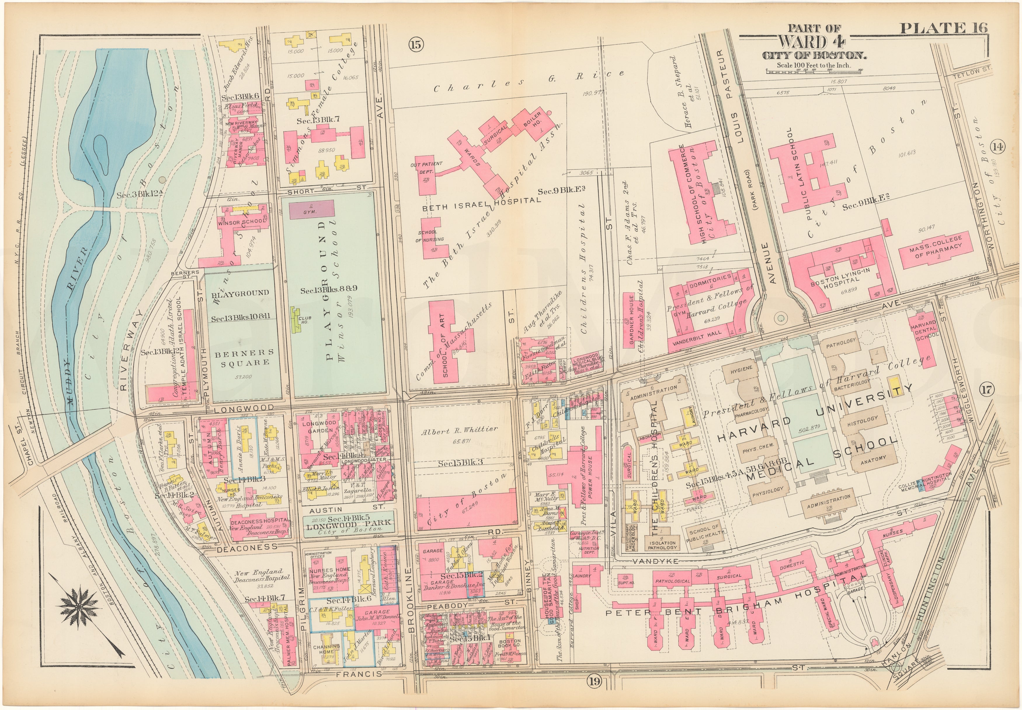 Boston, Massachusetts 1931 Plate 016 – WardMaps LLC