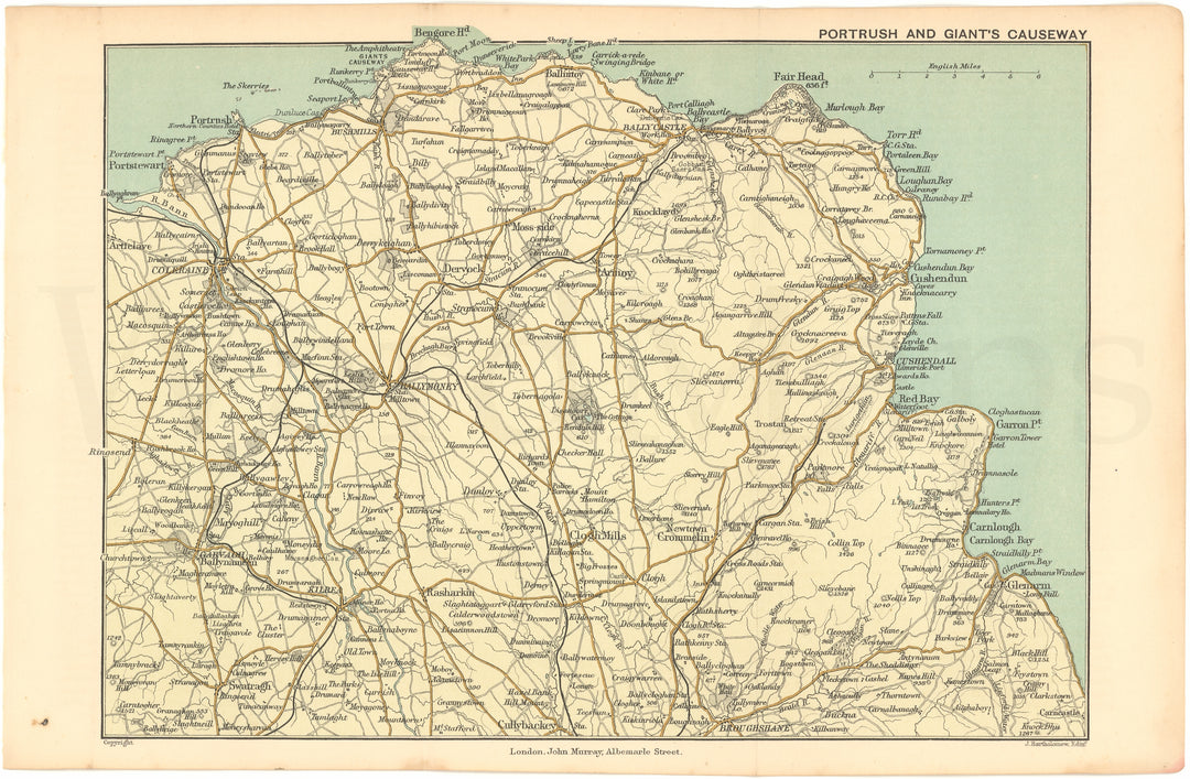 Portrush and Giant's Causeway Region, Northern Ireland 1902 – WardMaps LLC