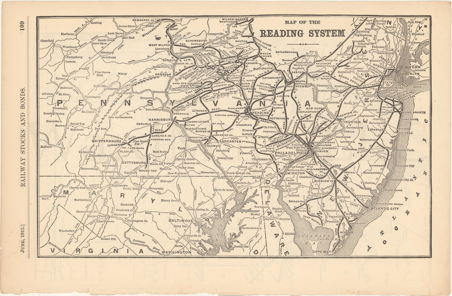 Reading Railroad System 1912 – WardMaps LLC