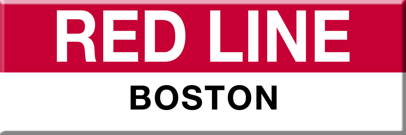 MBTA Red Line - Boston Station Magnet – WardMaps LLC