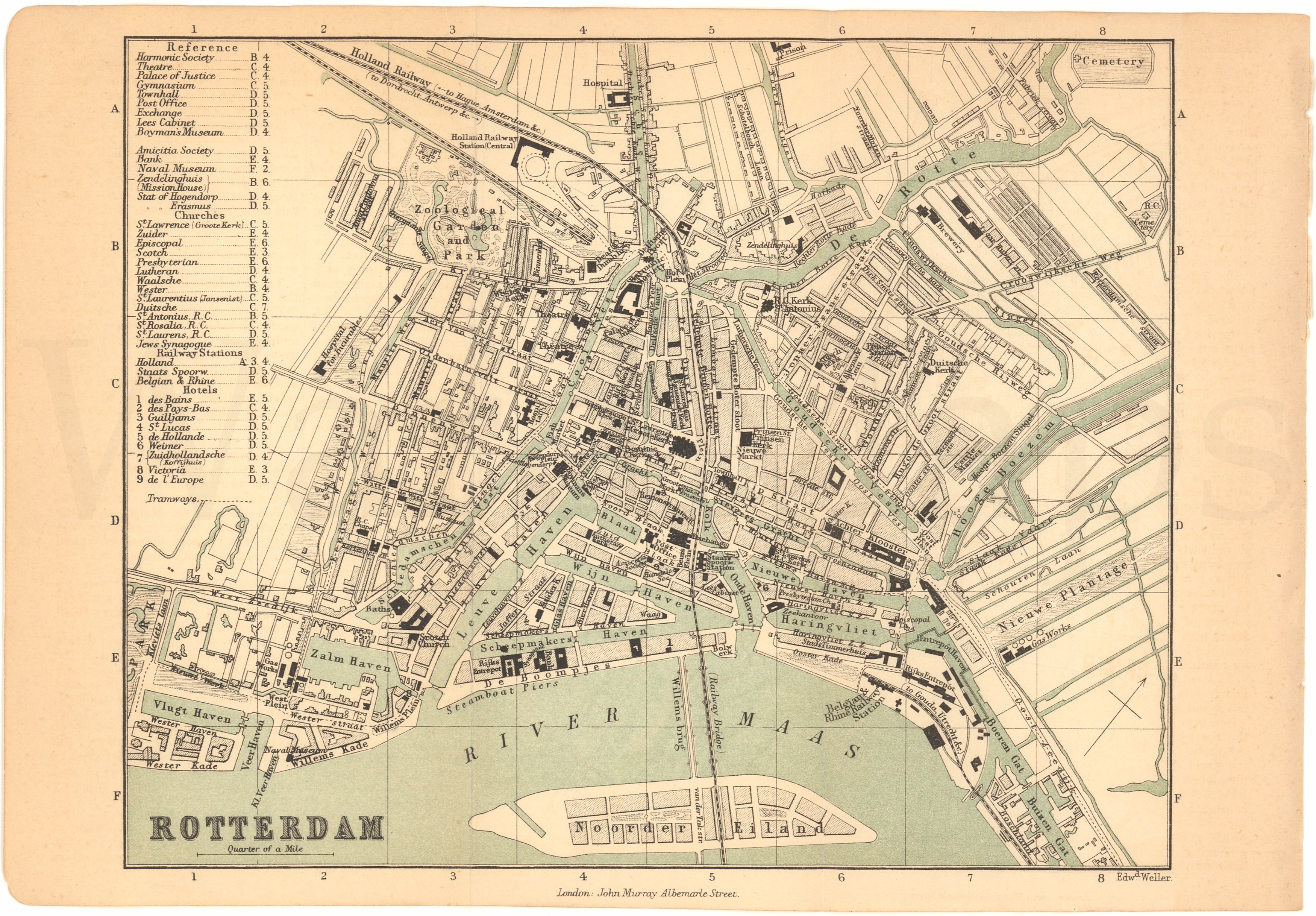 Rotterdam, Netherlands 1889 – WardMaps LLC
