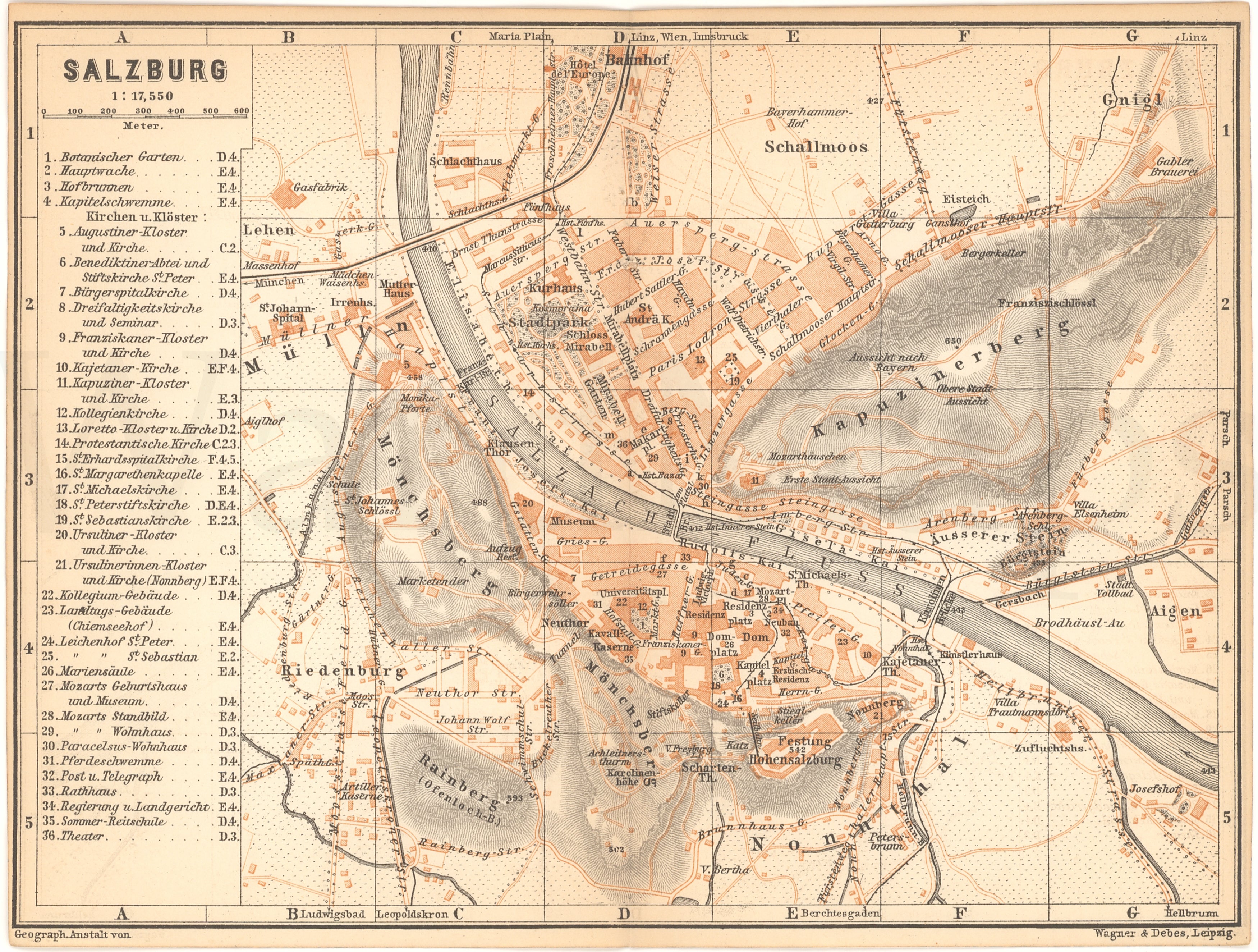 Salzburg, Austria 1896 – WardMaps LLC