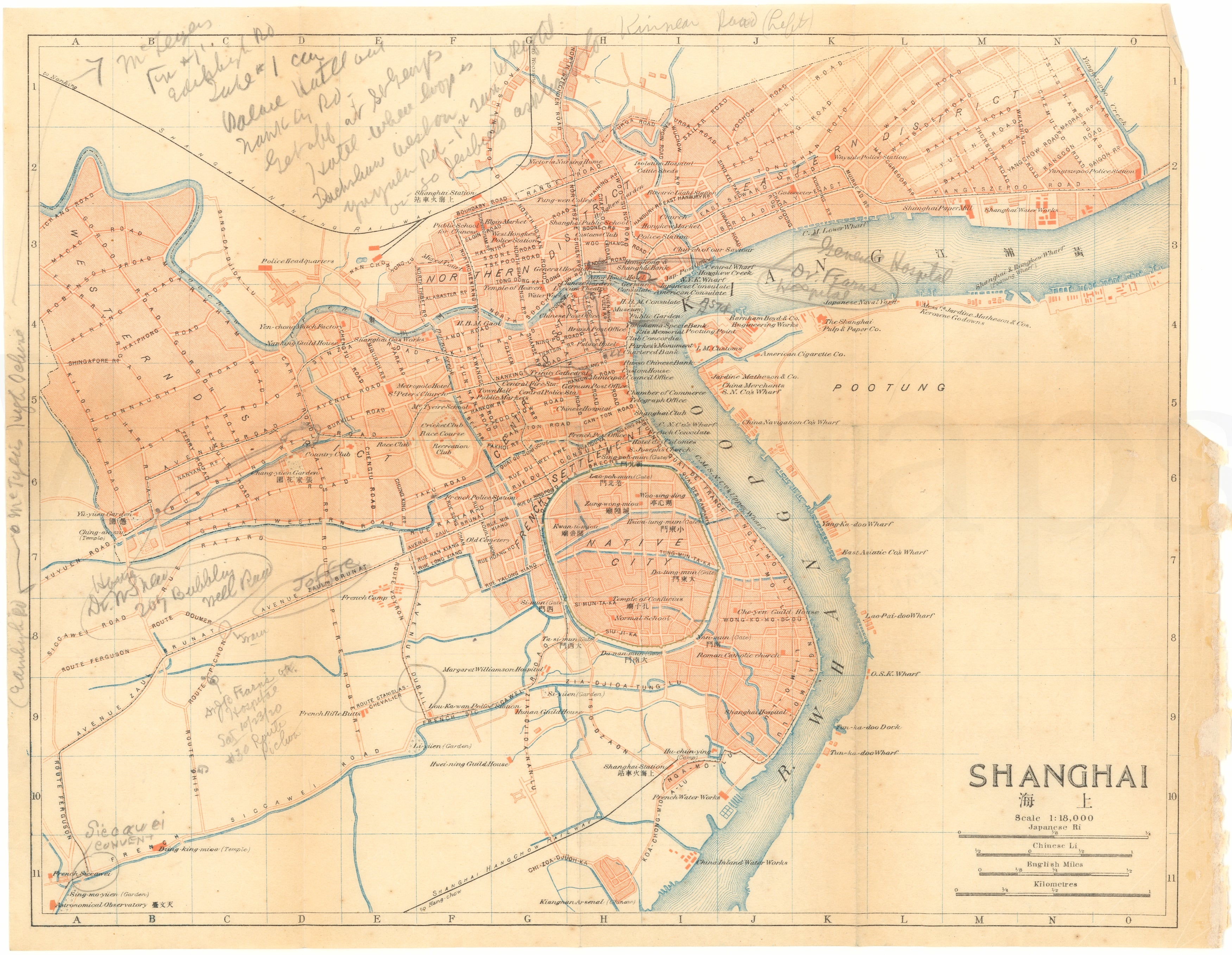 Shanghai, China 1915 – WardMaps LLC