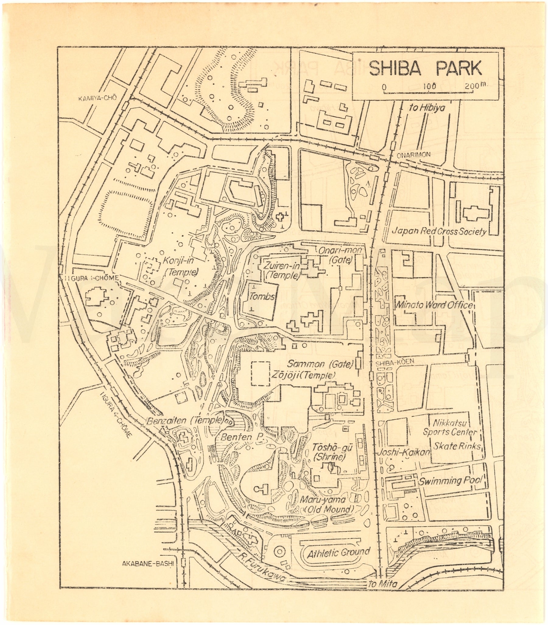 Tokyo, Japan 1952: Shiba Park – WardMaps LLC