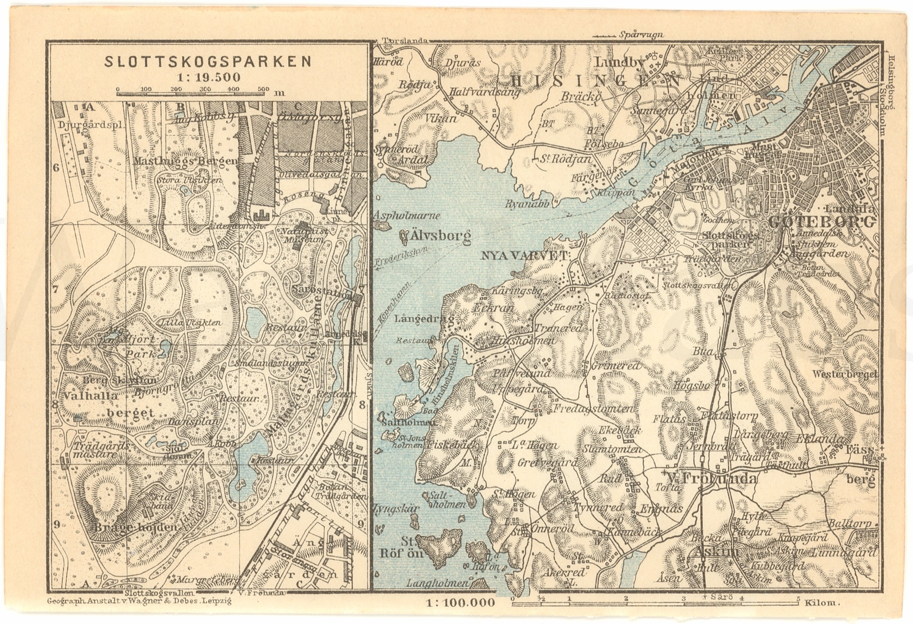 Gothenburg, Sweden 1929: Slottsskogen – WardMaps LLC