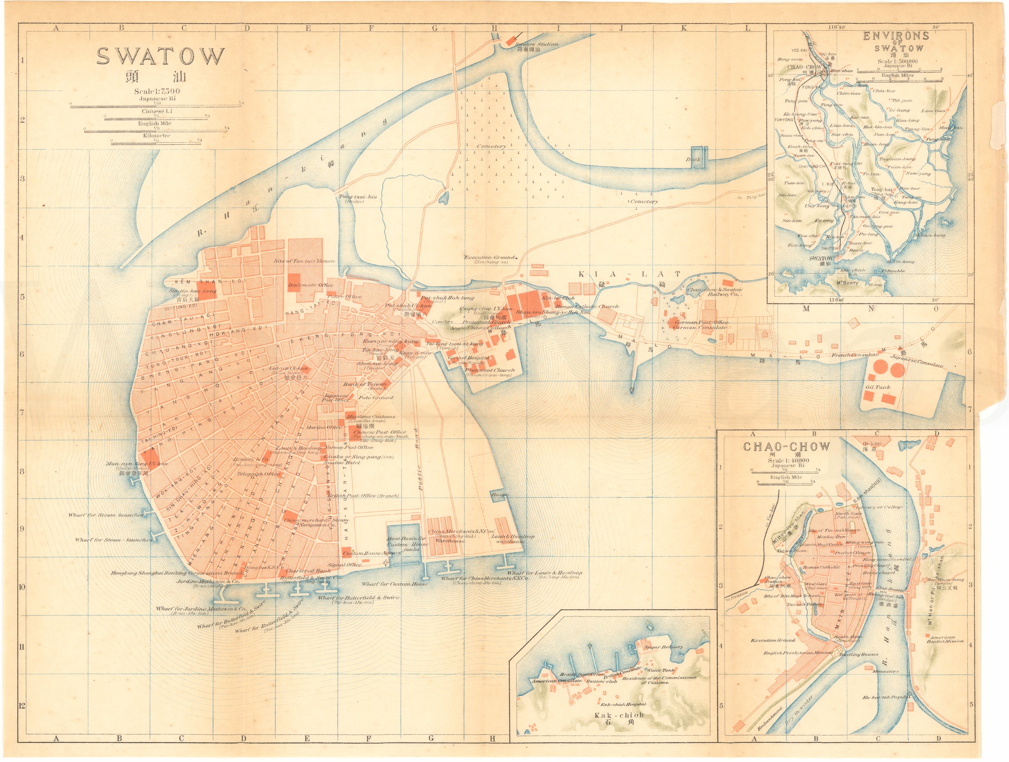 Swatow (Shantou), China 1915 – WardMaps LLC