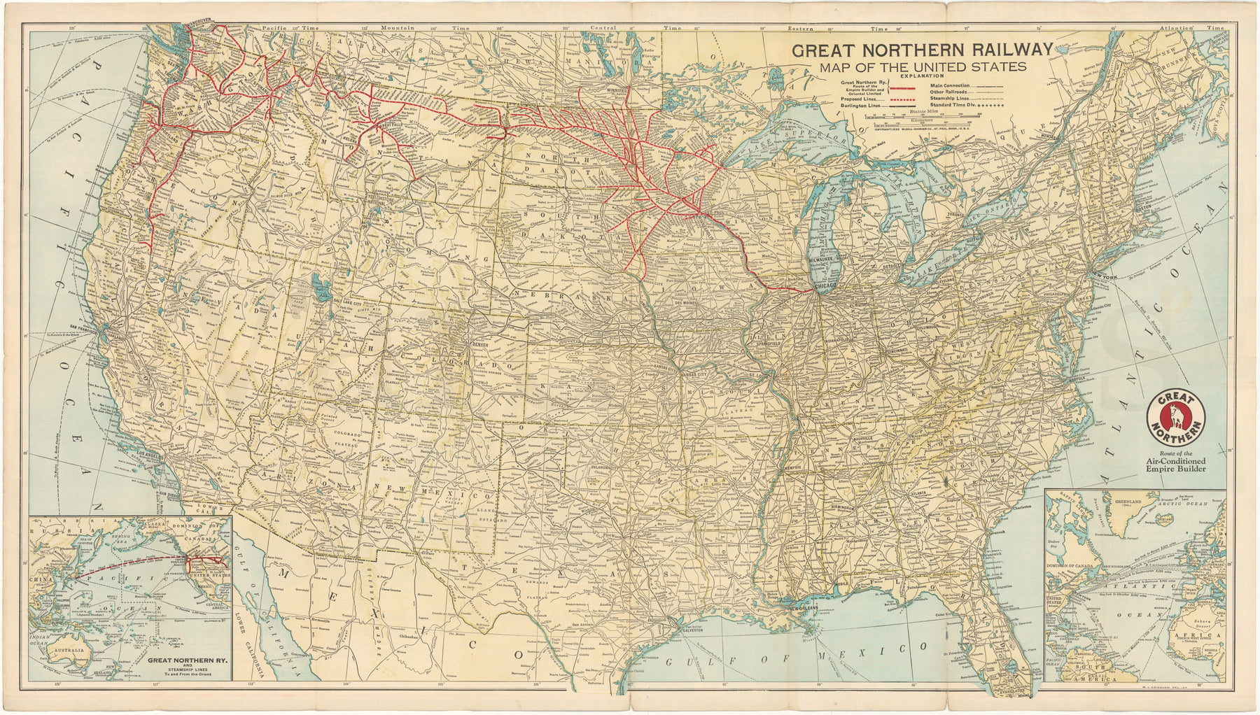 United States of America 1935 (Great Northern Railway) – WardMaps LLC