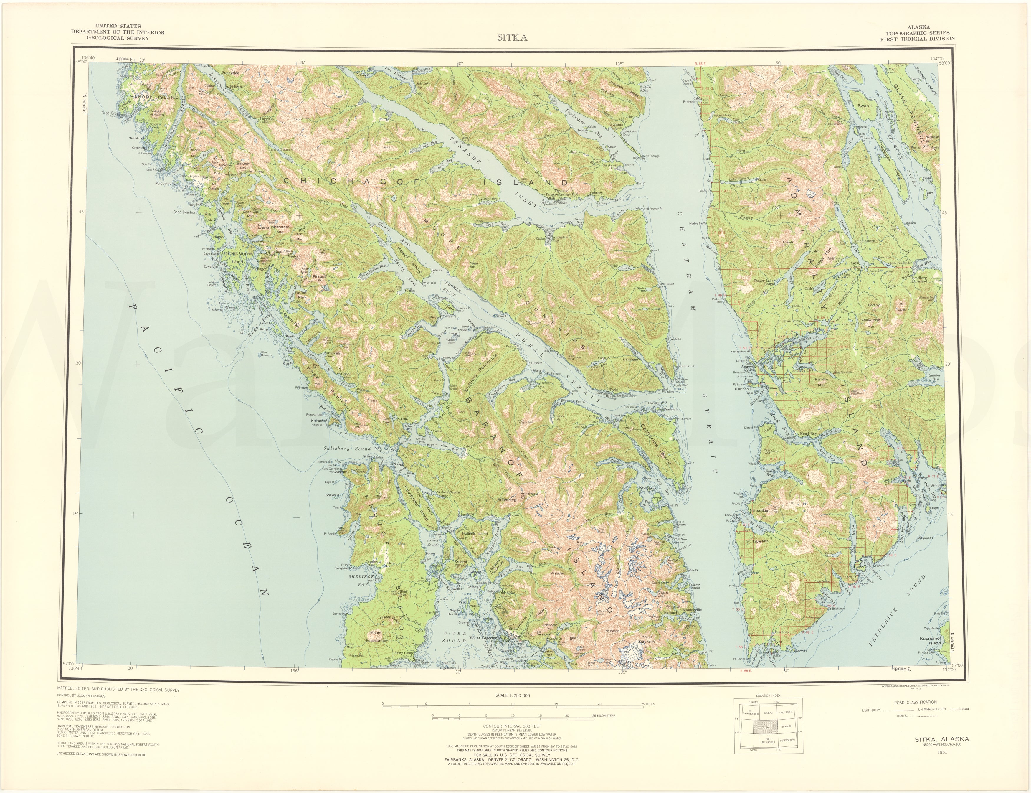 Old Map Of Sitka Alaska Sitka National Historical Park Alaska | Park