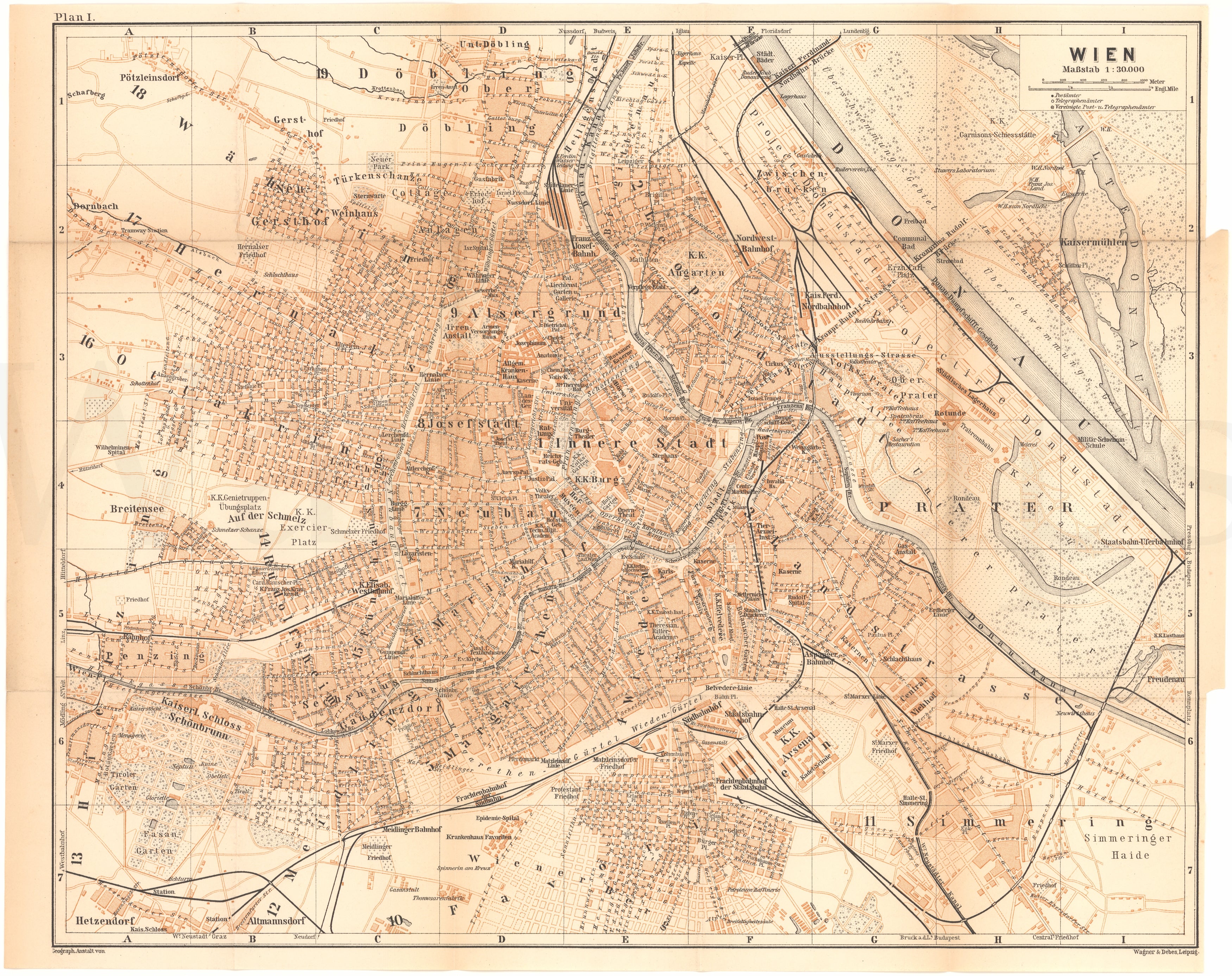 Vienna, Austria 1896 – WardMaps LLC