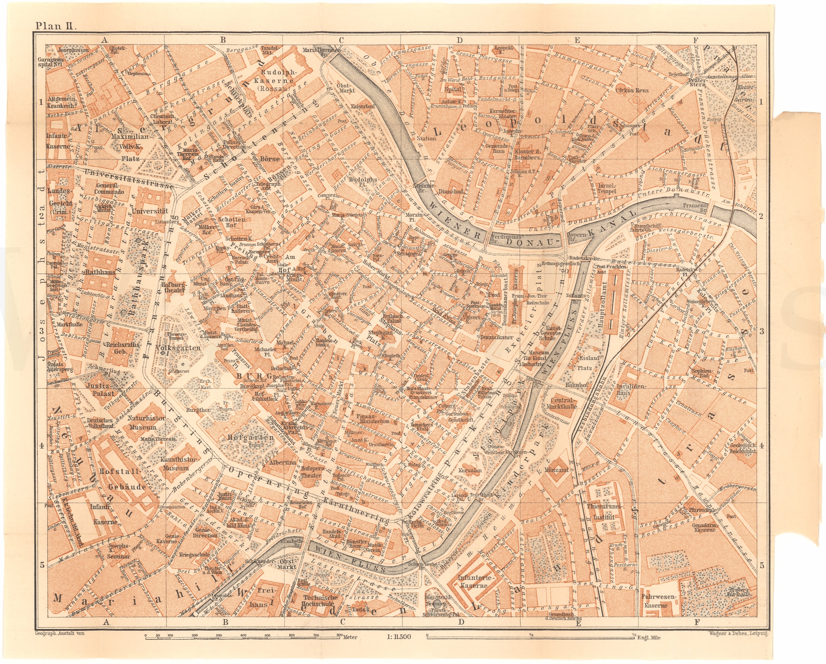 Vienna, Austria 1896 – WardMaps LLC