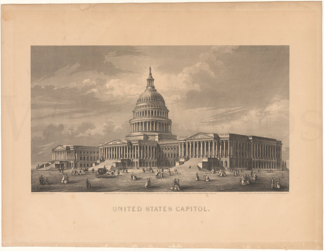 United States Capitol 1870 – WardMaps LLC
