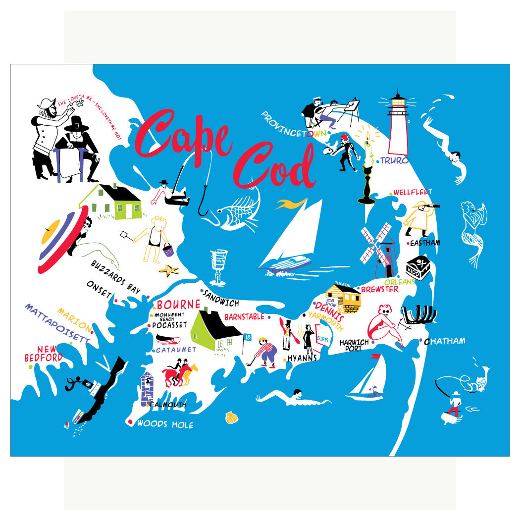 Cape Cod Map Magnet – WardMaps LLC