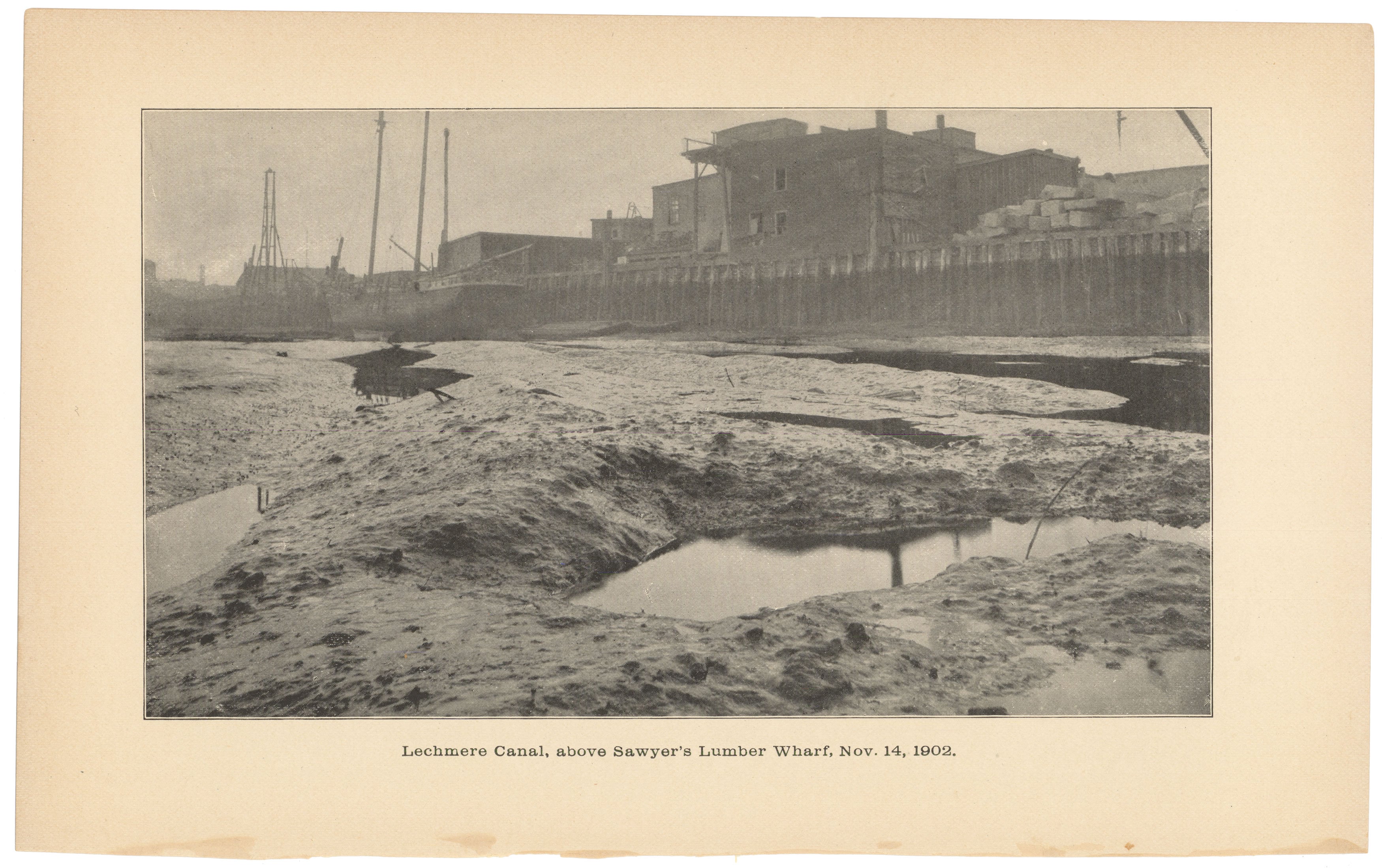 Charles River Dam Report 1903: Lechmere Canal Above Sawyer's Wharf, Ca ...