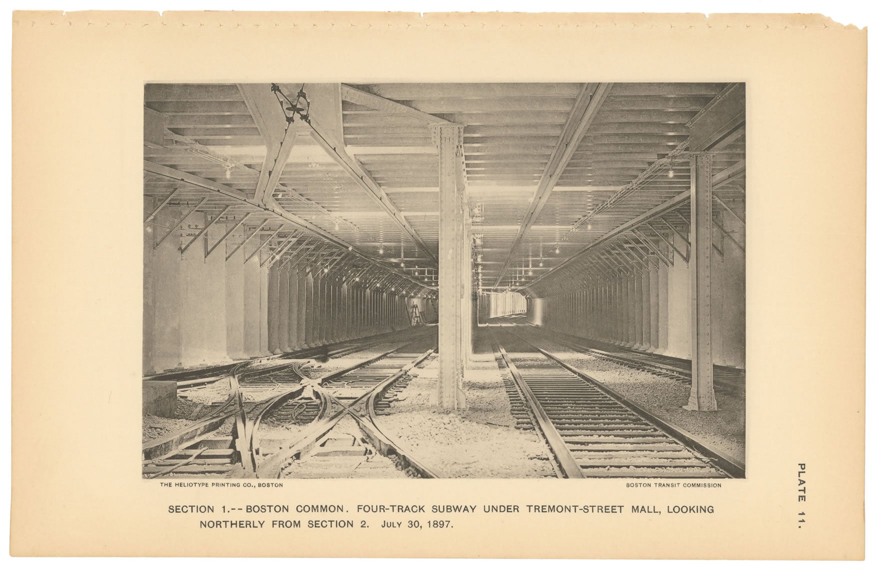 BTC Report 03 1897 Plate 11: Four Track Subway, Boston, Massachusetts ...