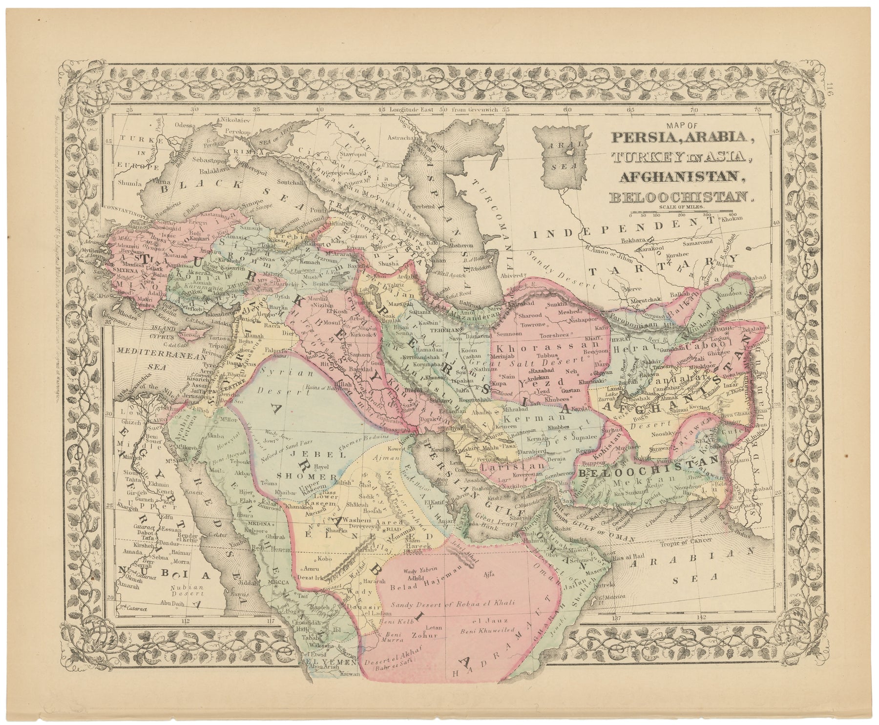 Middle East 1882 – WardMaps LLC
