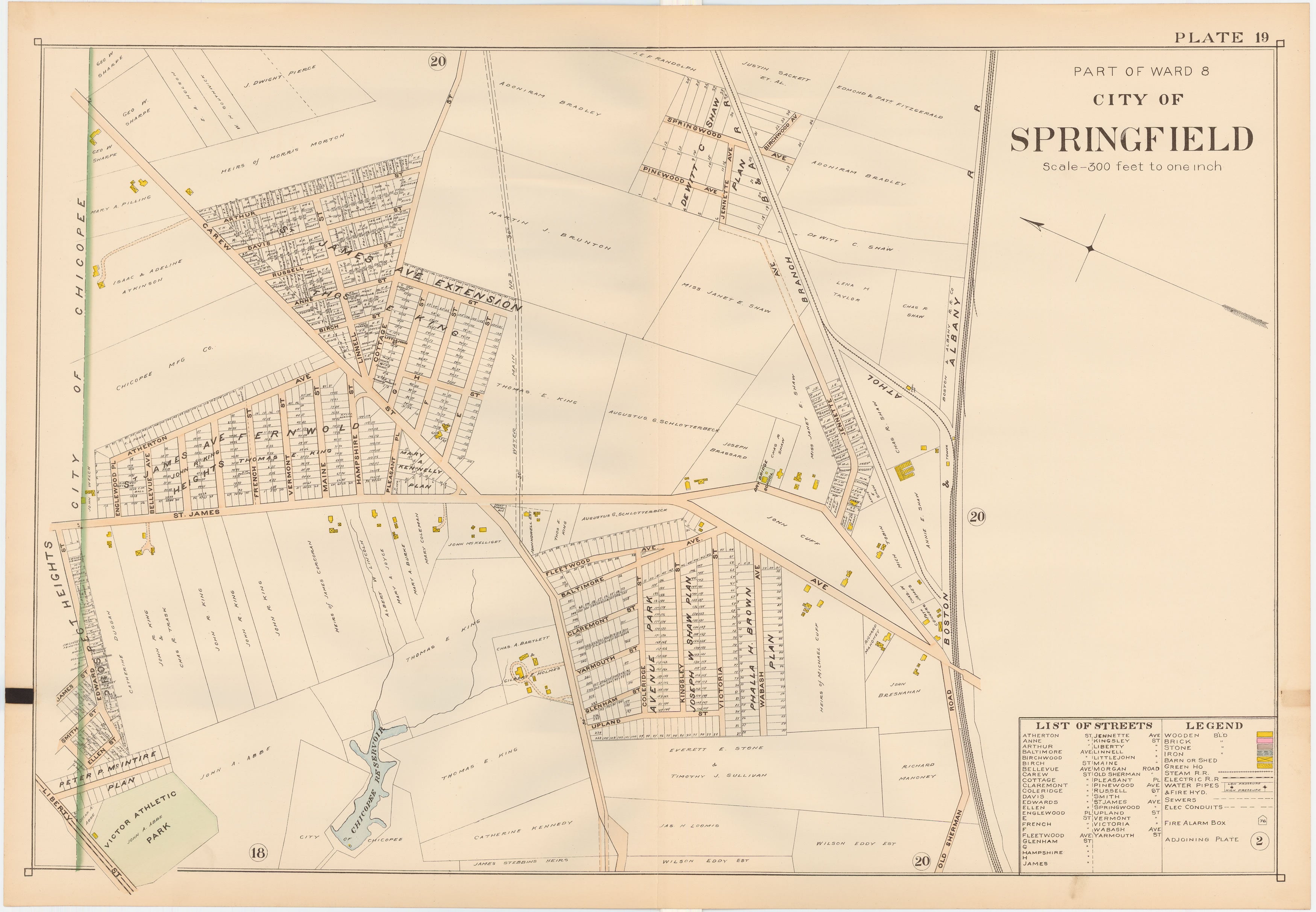 Springfield, Massachusetts 1899 Plate 019 – WardMaps LLC