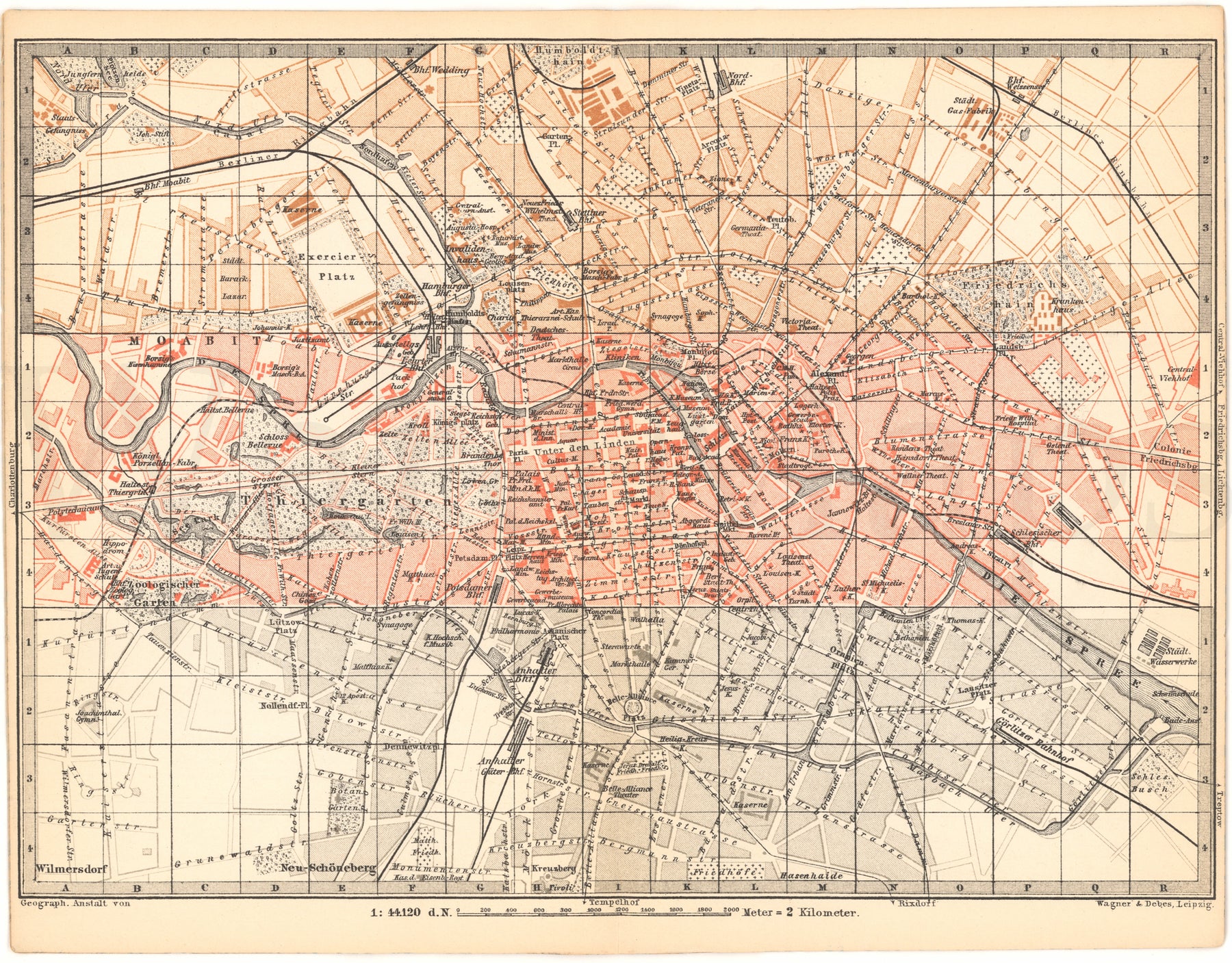 Berlin, Germany 1886: City Center – WardMaps LLC