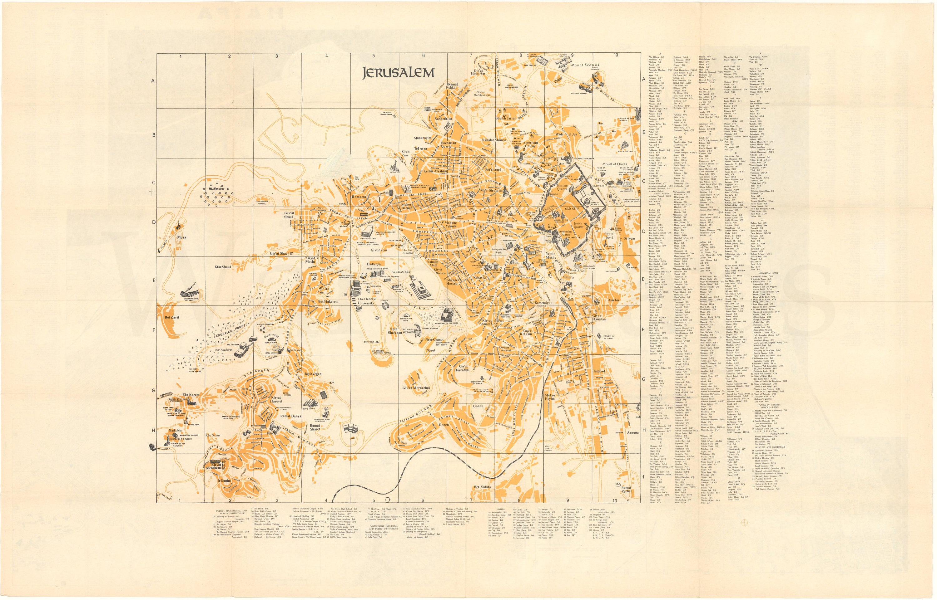 Jerusalem, Tel Aviv-Yafo, and Haifa, Israel Circa 1970s (Side A ...