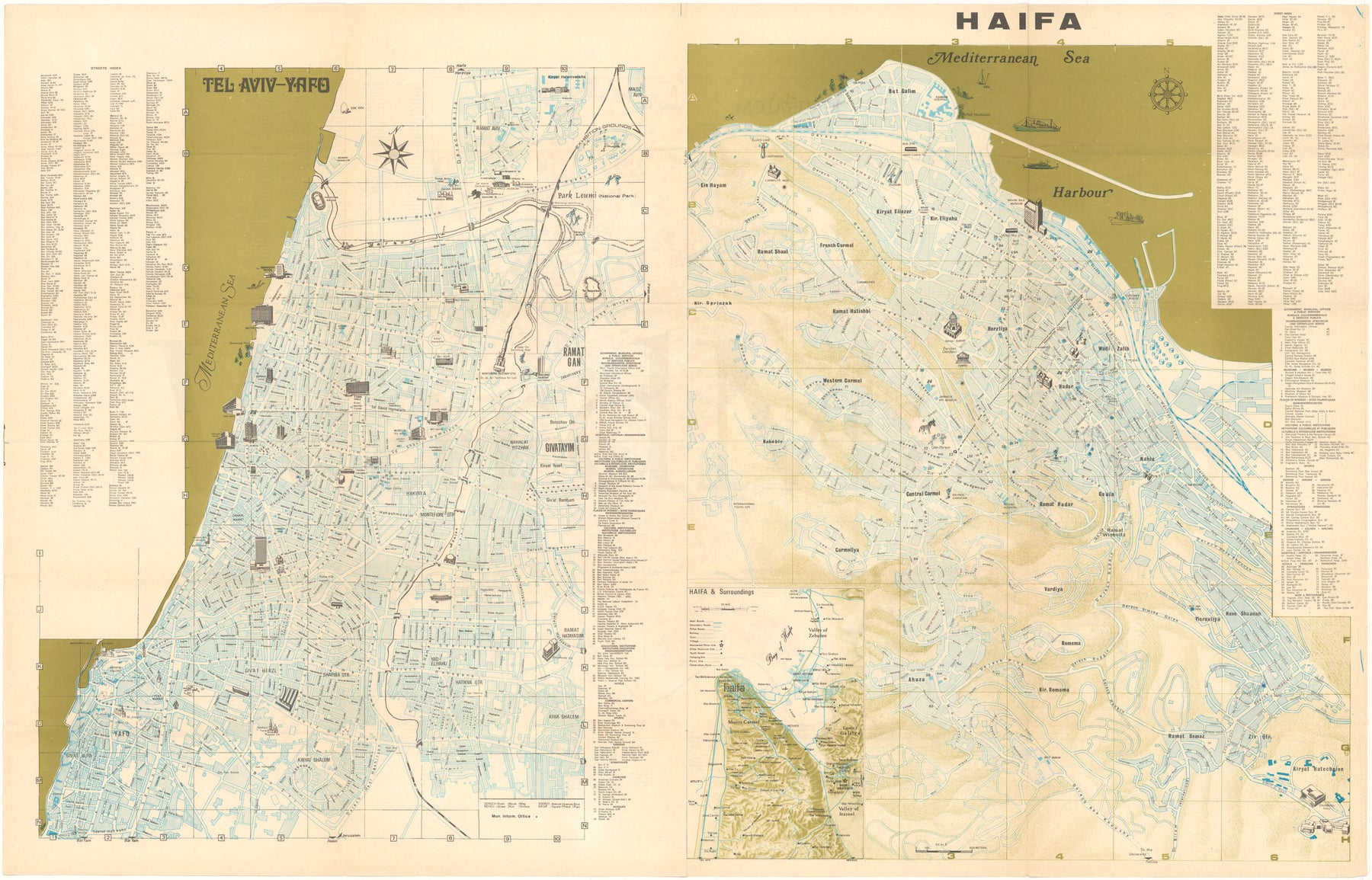 Jerusalem, Tel Aviv - Yafo, and Haifa, Israel Circa 1970s (Side B ...