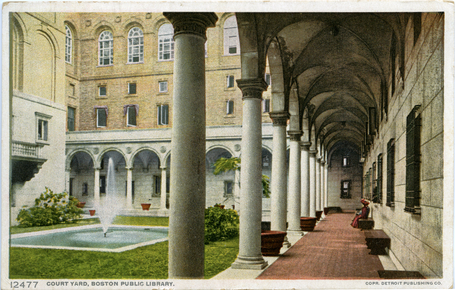Boston Public Library Courtyard, Boston, Massachusetts – WardMaps LLC
