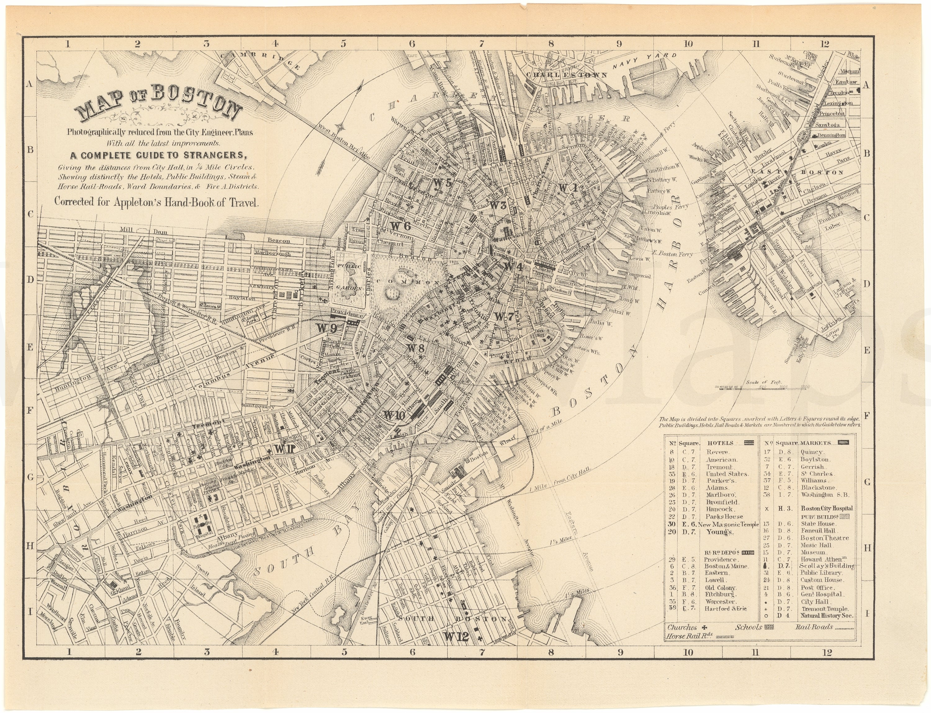 Boston, Massachusetts 1867 – WardMaps LLC