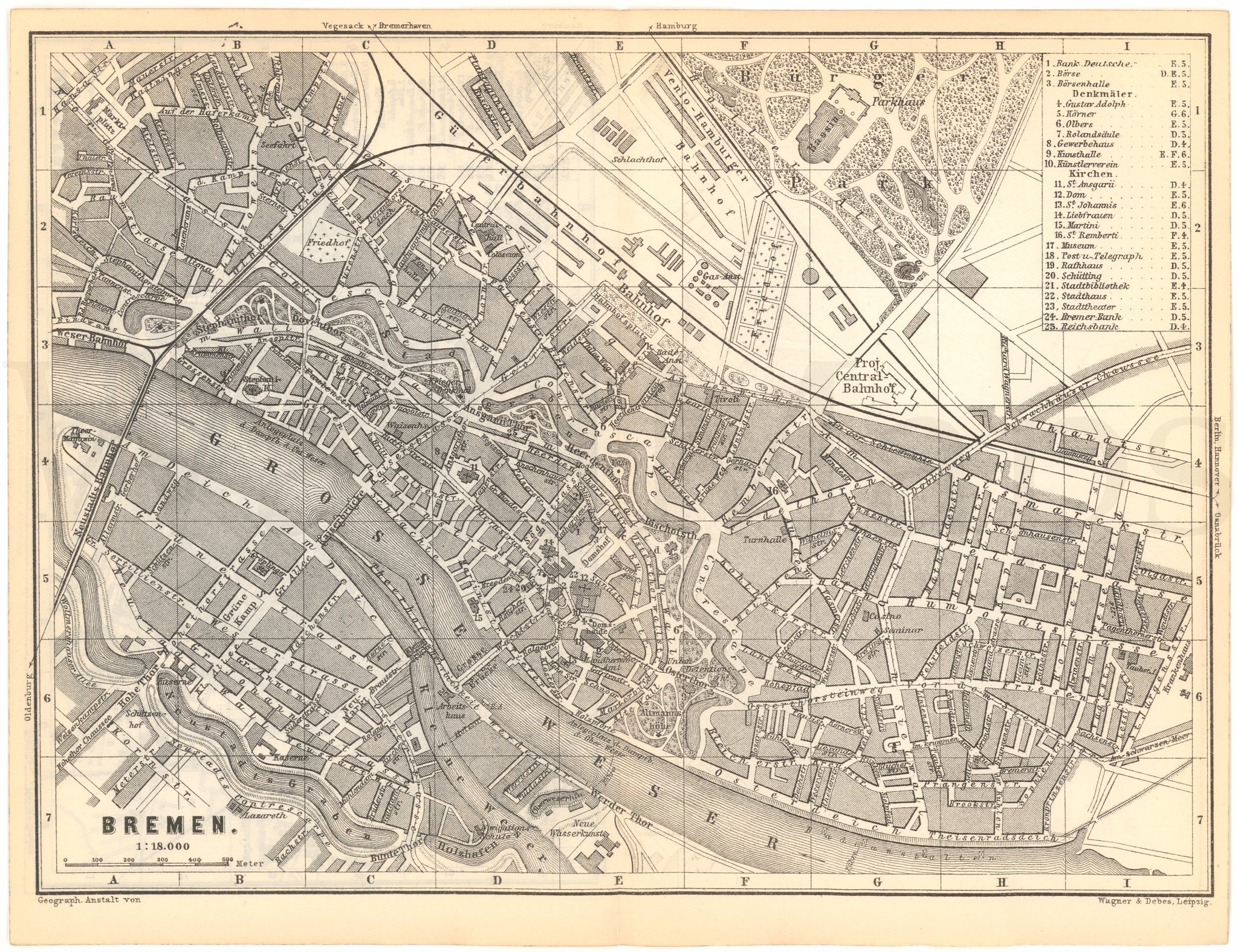 Bremen, Germany 1886 – WardMaps LLC