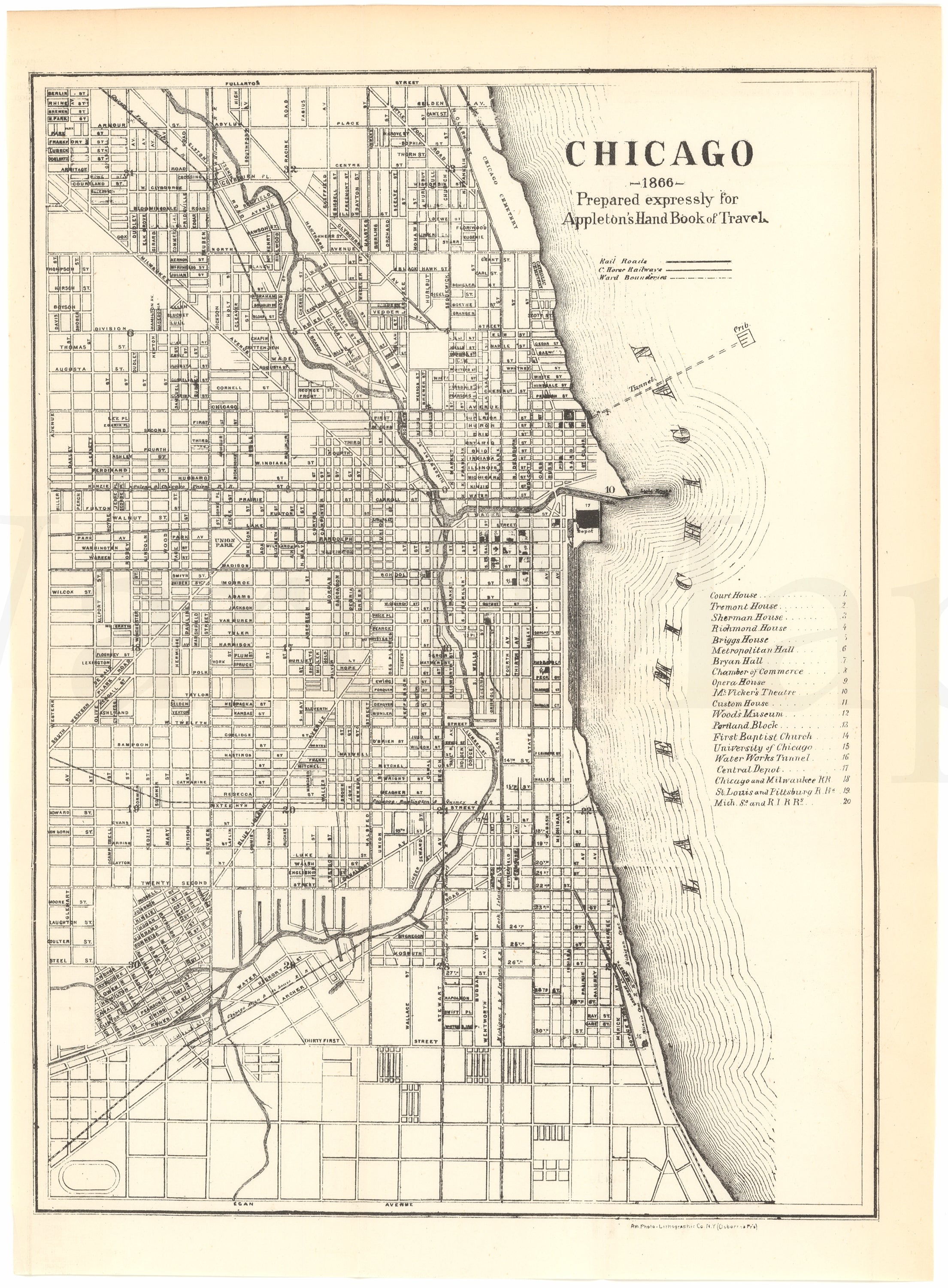 Chicago, Illinois 1867 – WardMaps LLC