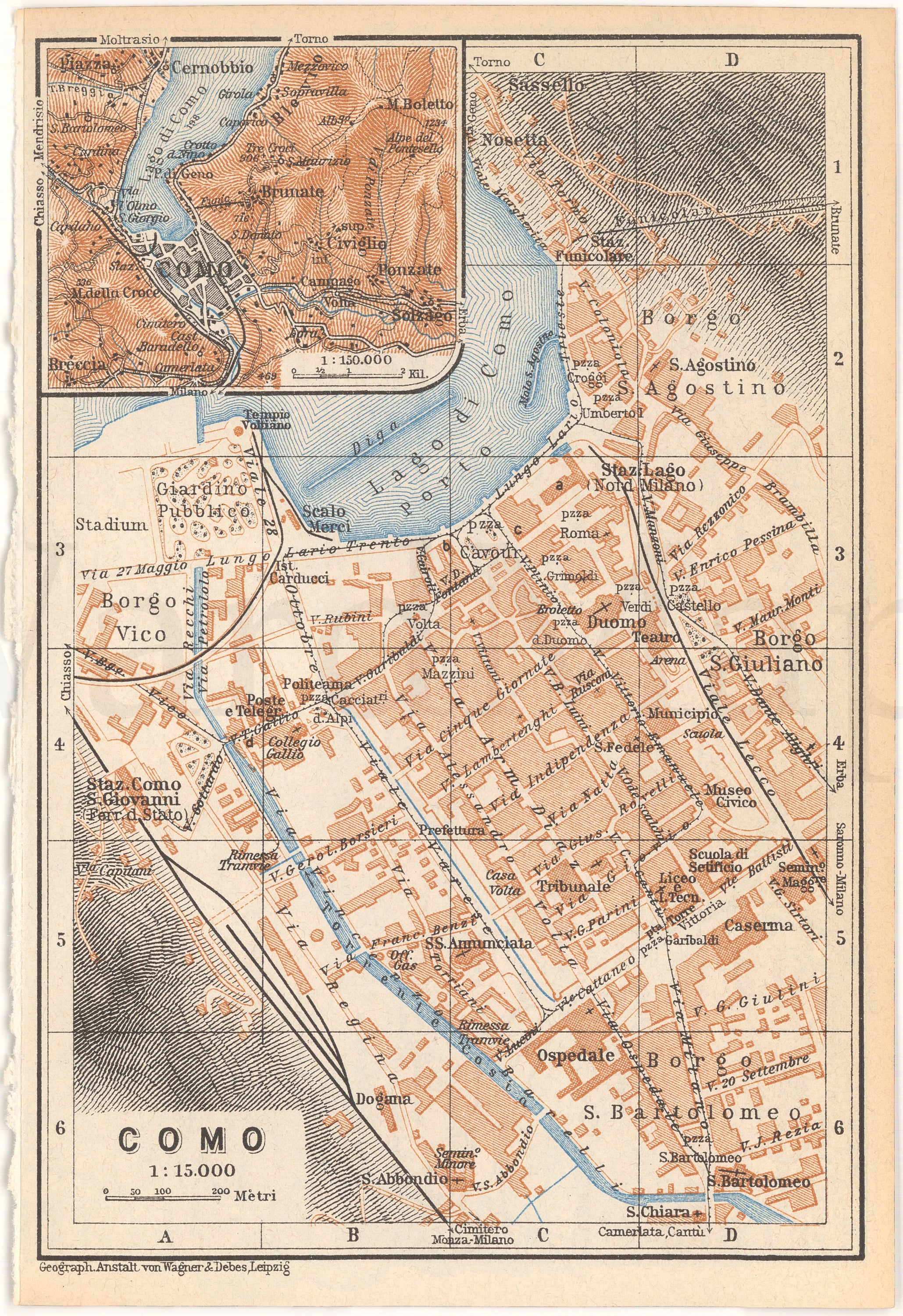 Como, Italy 1930 – WardMaps LLC