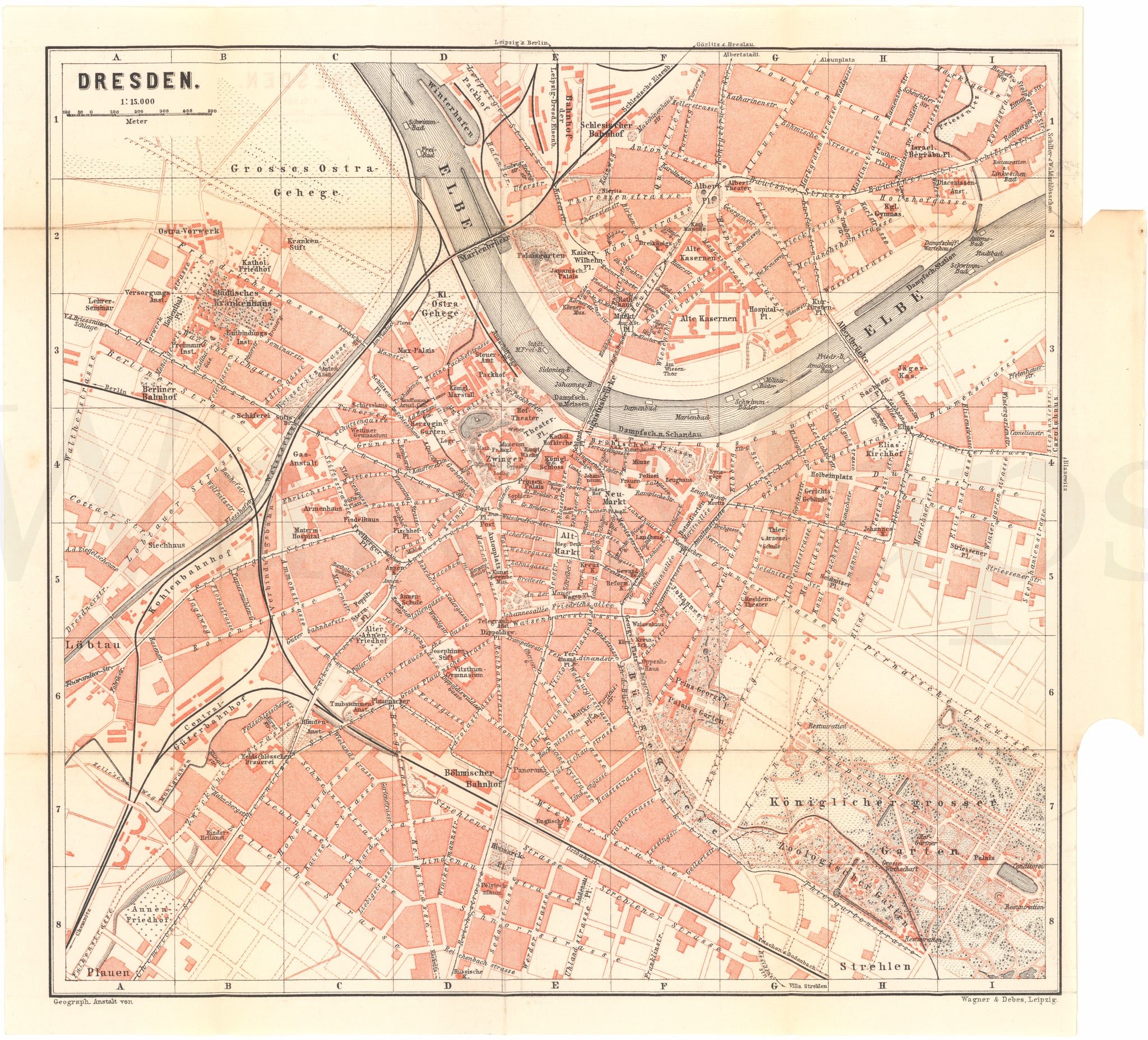 Dresden, Germany 1886 – WardMaps LLC