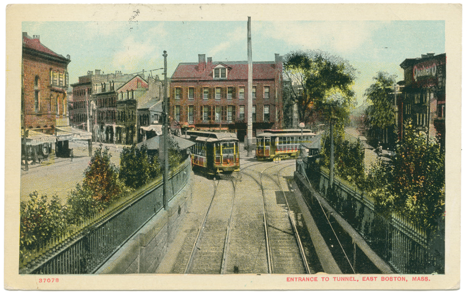 East Boston Tunnel Entrance and Maverick Square, East Boston, Massachu ...