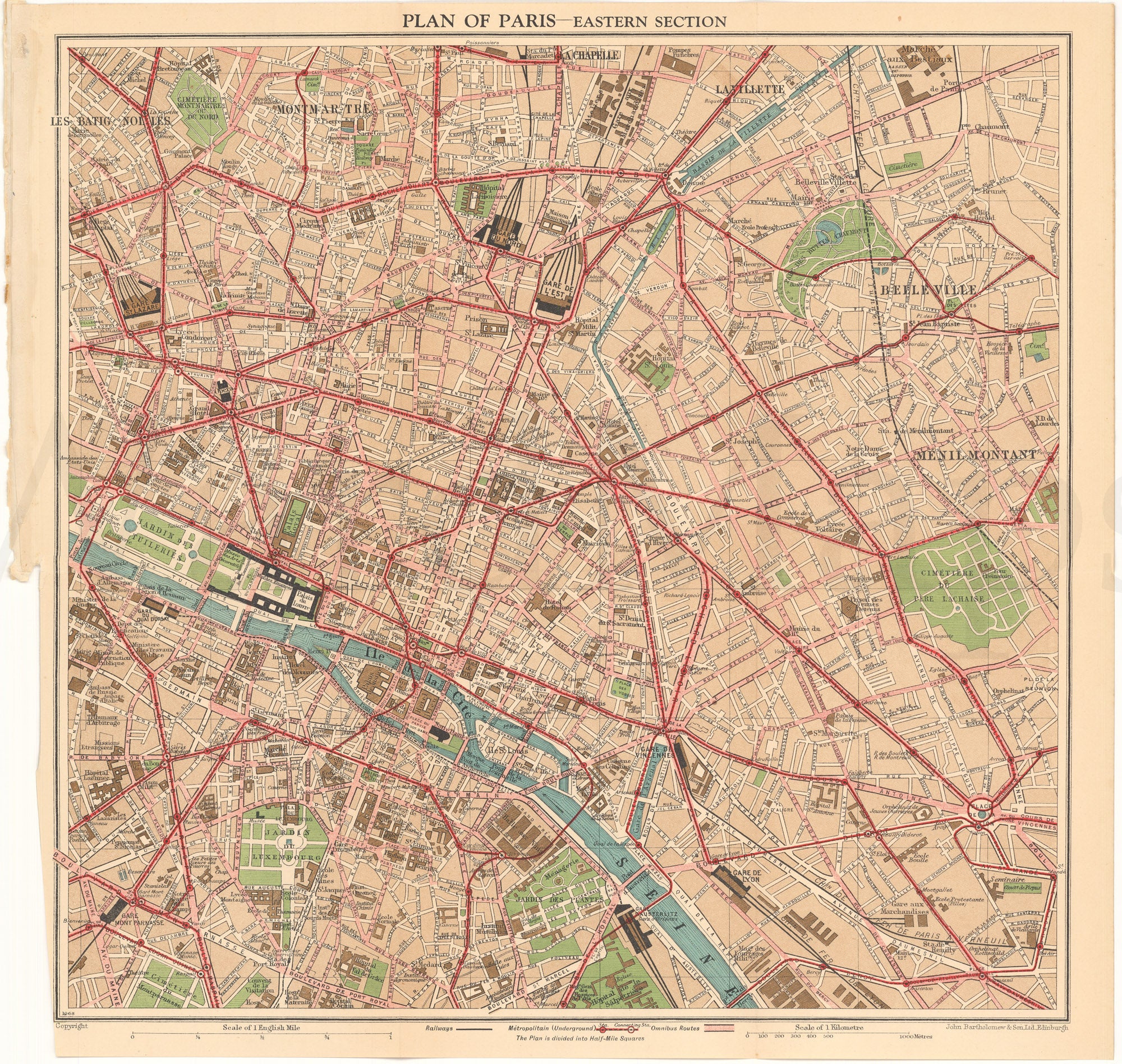 Paris, France 1935: Eastern Section – WardMaps LLC