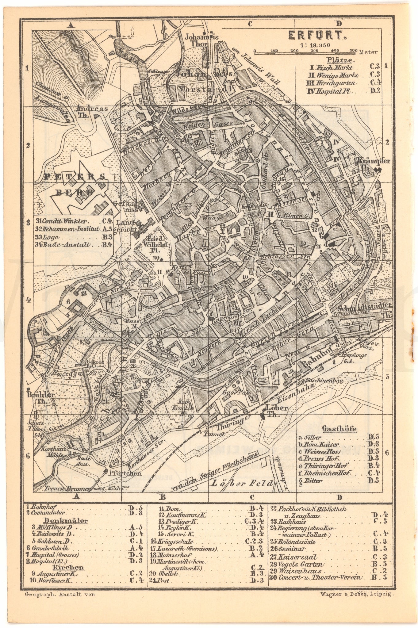 Erfurt, Germany 1886 – WardMaps LLC