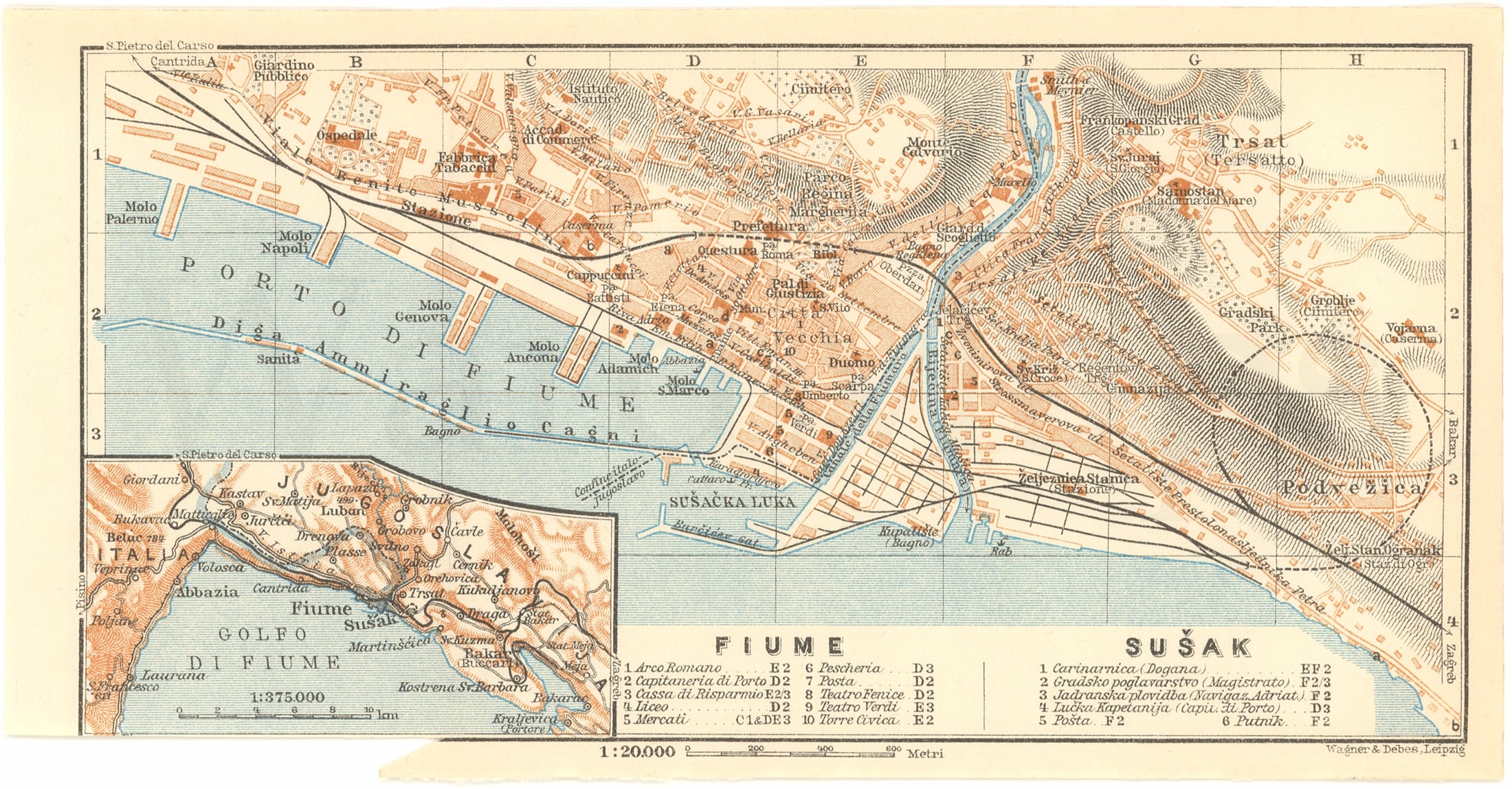 Rijeka, Croatia 1929 – WardMaps LLC