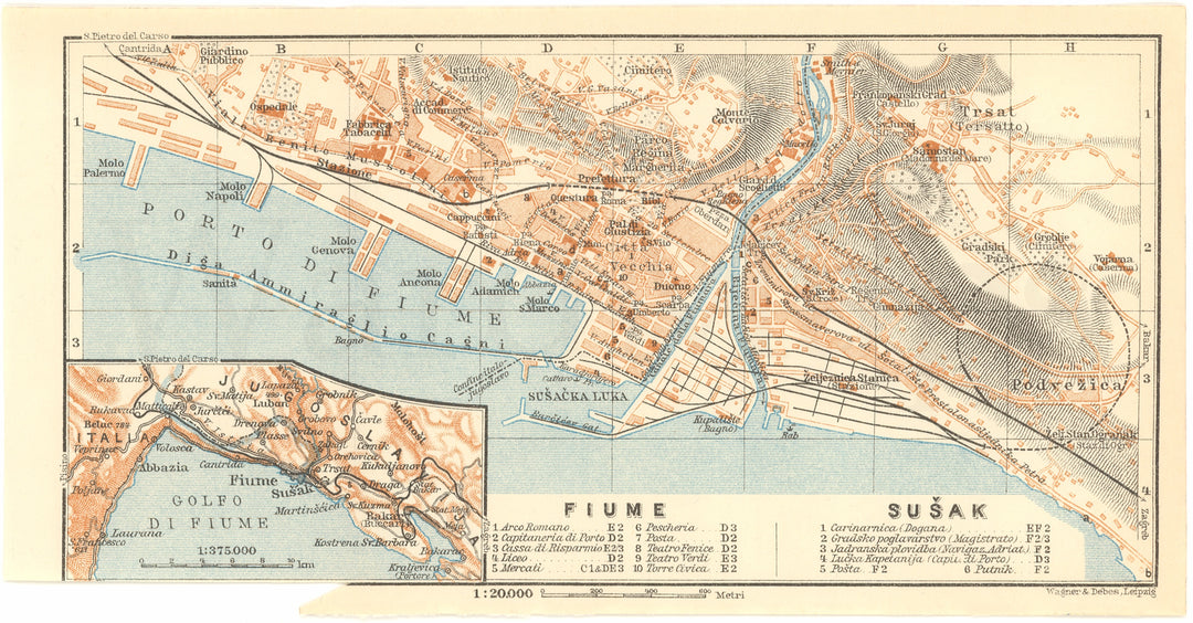 Rijeka, Croatia 1929 – WardMaps LLC