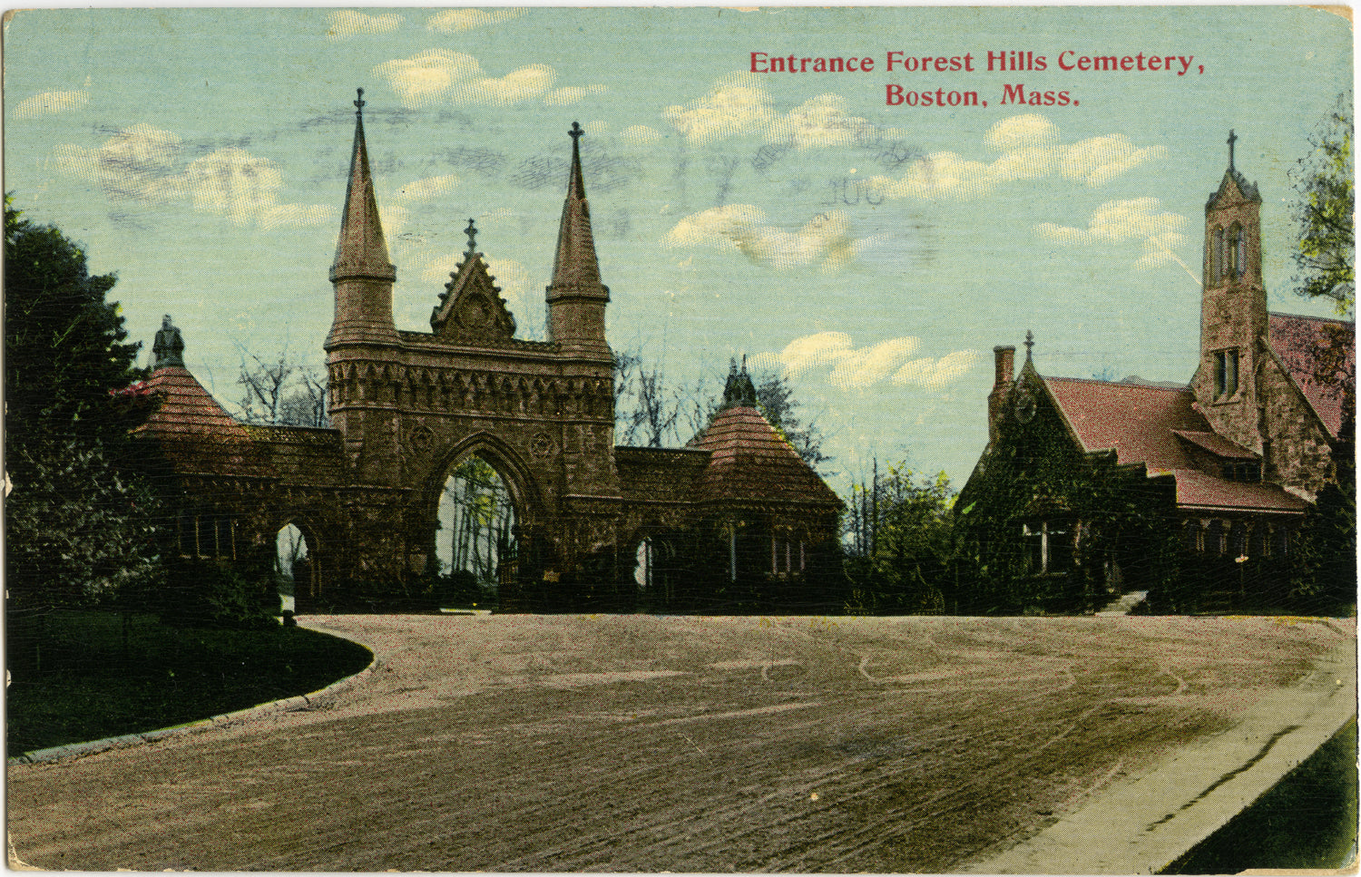 Forest Hills Cemetery Entrance, Boston, Massachusetts – WardMaps LLC