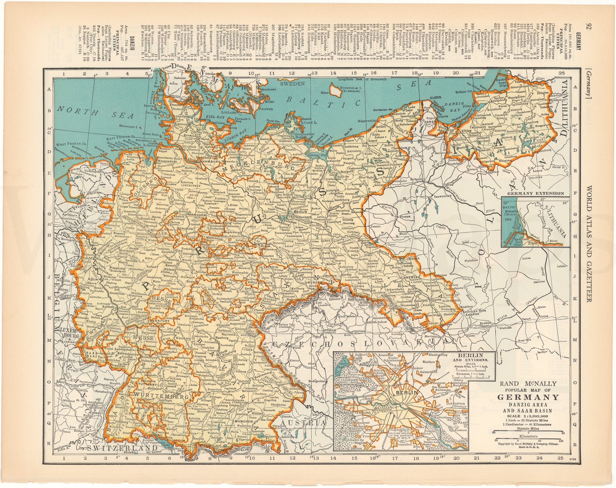 Germany (Prussia) 1937 – WardMaps LLC