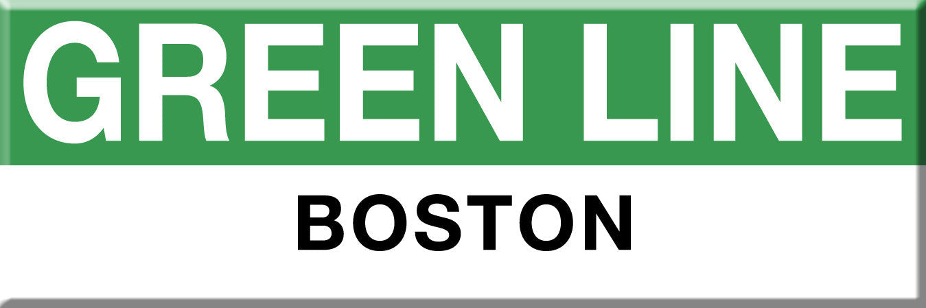 MBTA Green Line Boston Station Magnet – WardMaps LLC