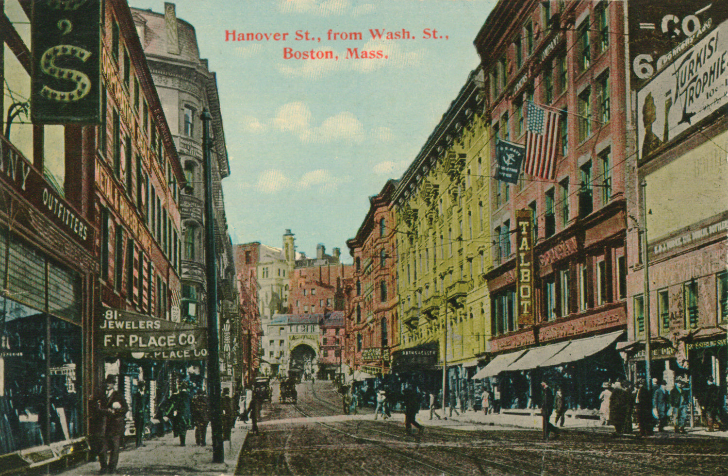 Hanover Street from Washington Street, Boston, Massachusetts – WardMaps LLC