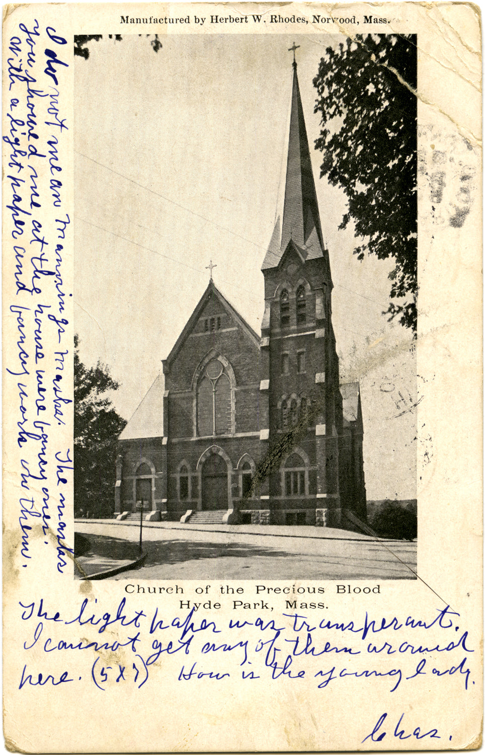 Church of the Precious Blood, Hyde Park, Massachusetts – WardMaps LLC