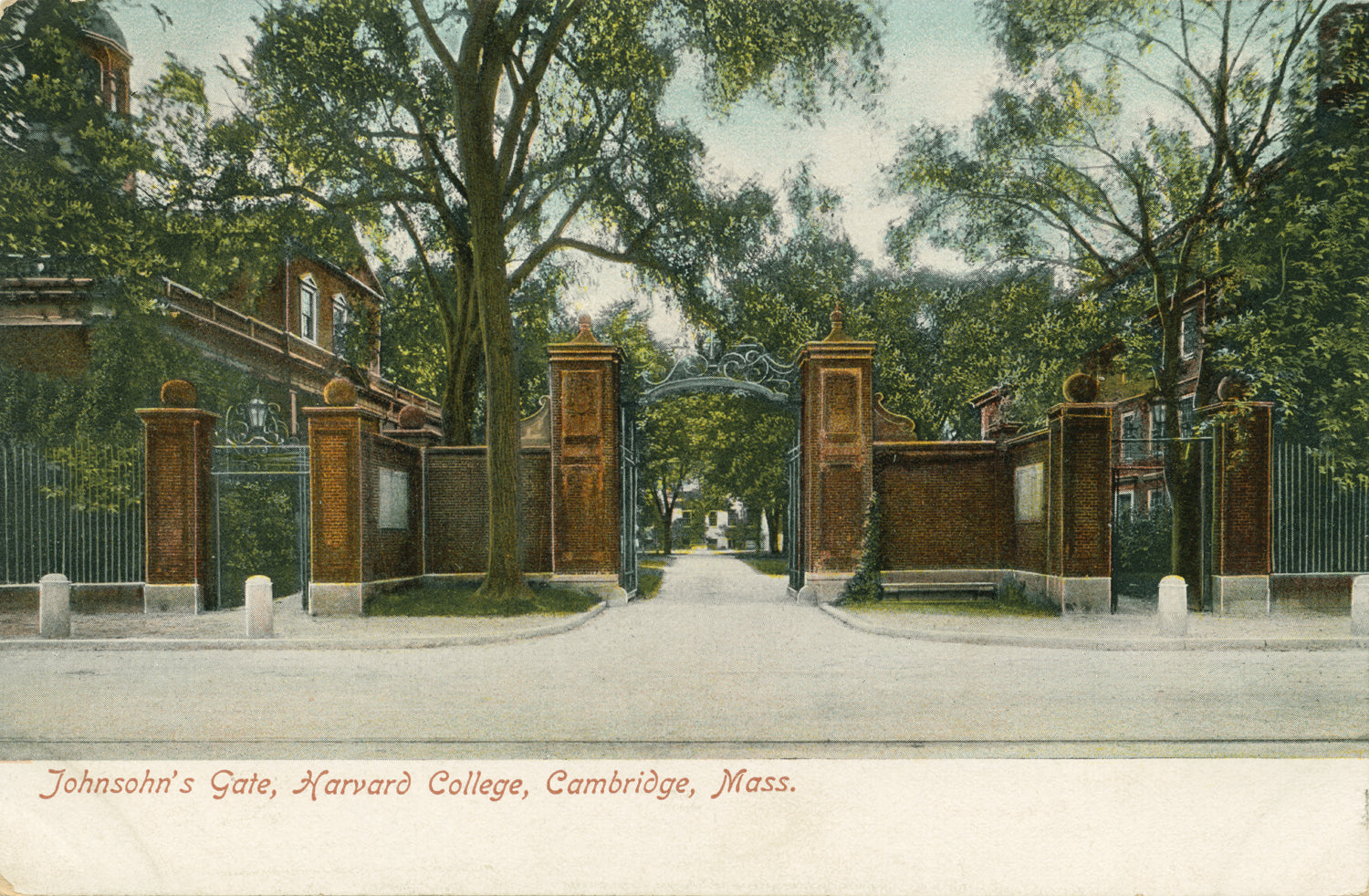 Harvard University, Cambridge, Massachusetts: Johnston Gate 01 ...