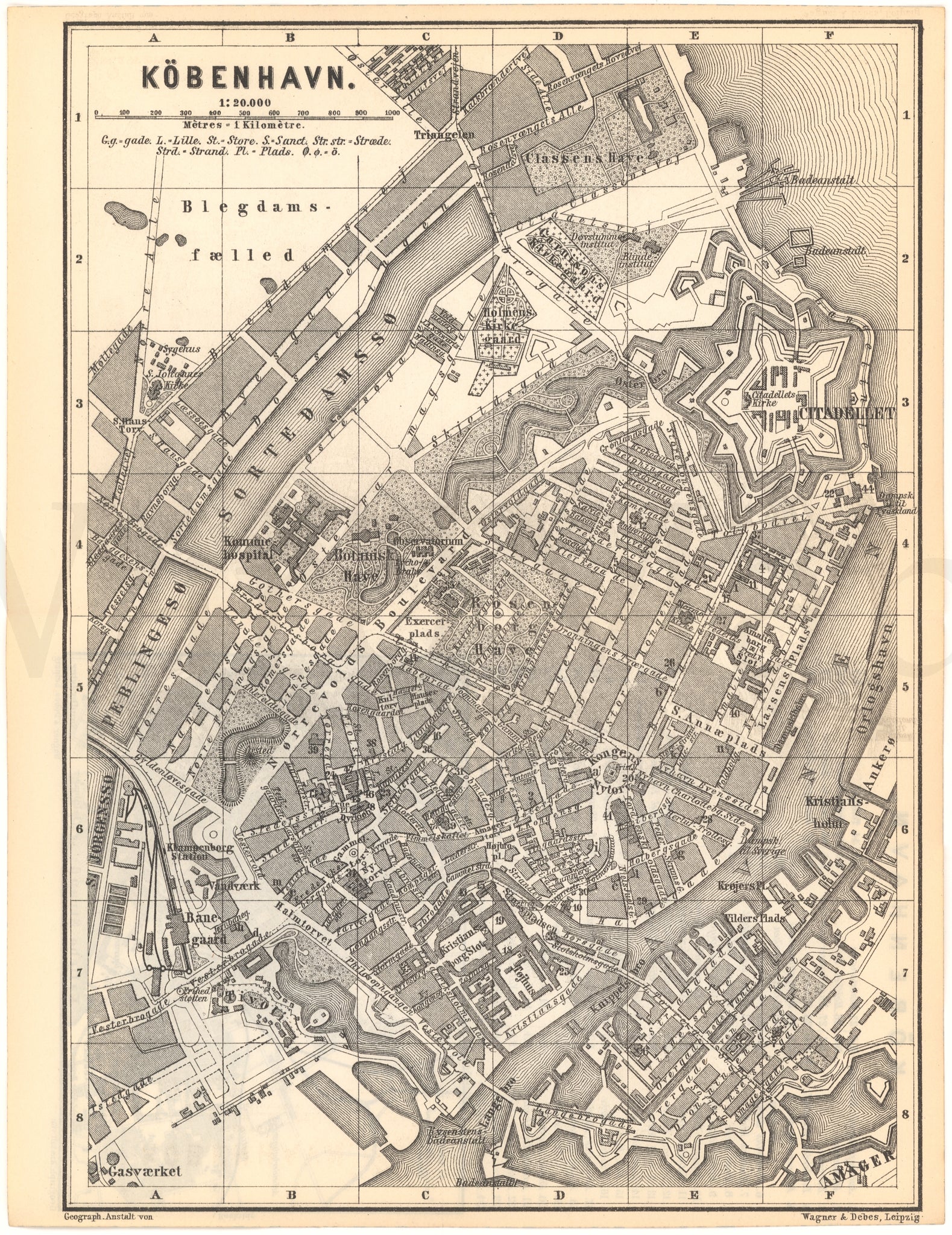 Copenhagen, Denmark 1886 – WardMaps LLC