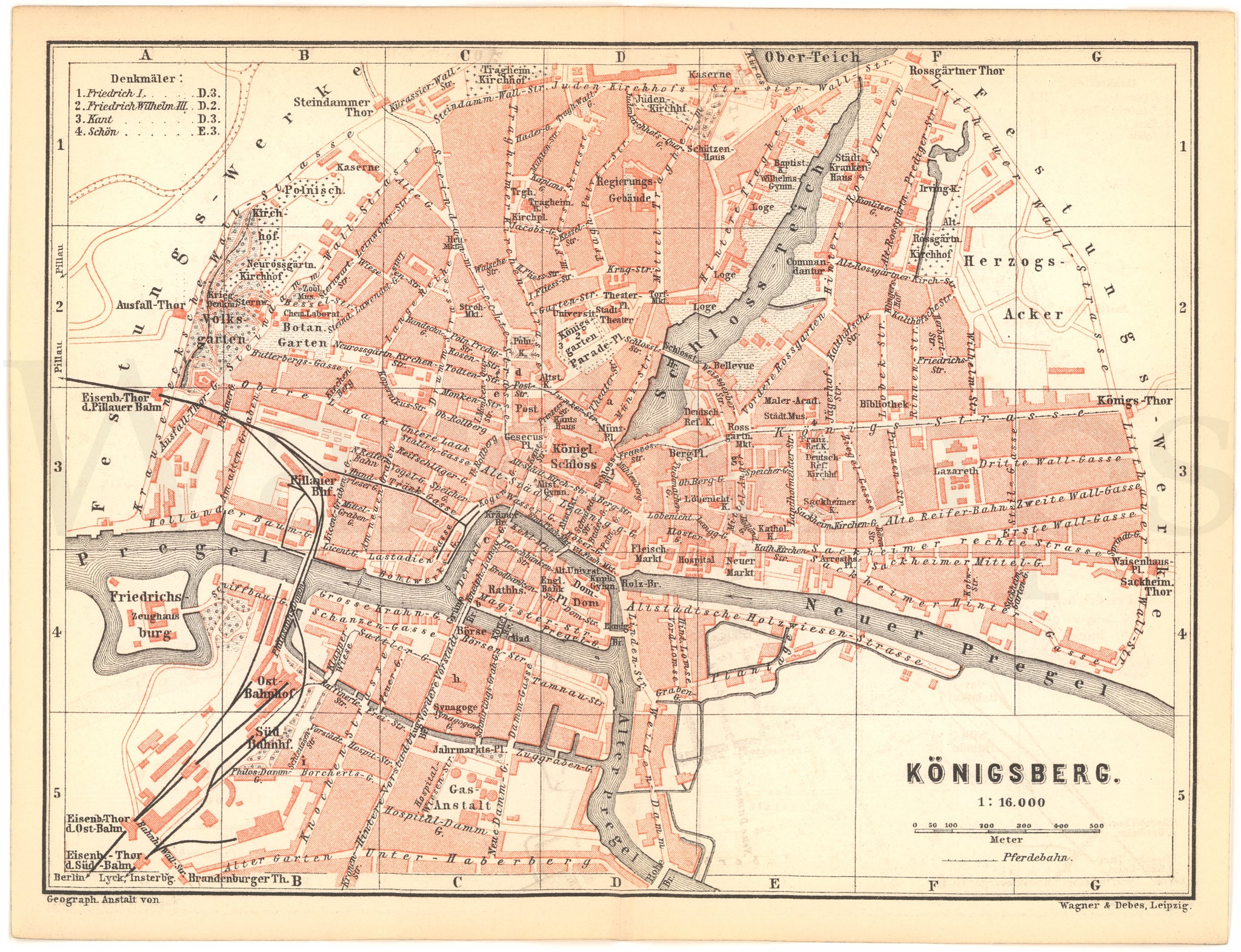 Konigsberg, Germany 1886 – WardMaps LLC