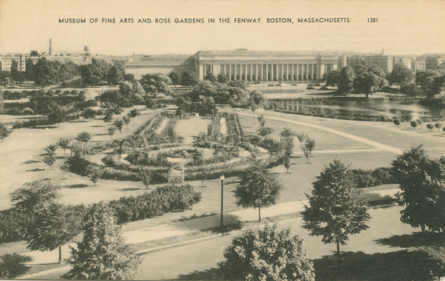 Museum of Fine Arts, Boston, Massachusetts: Rose Garden 02 – WardMaps LLC