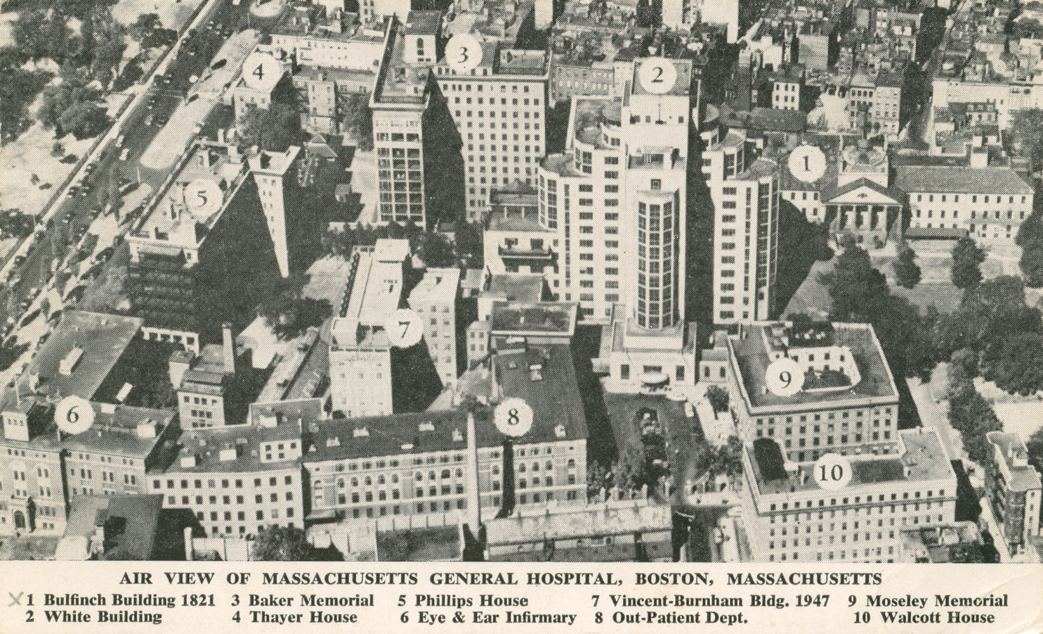 Massachusetts General Hospital, Boston, Massachusetts: Aerial View ...