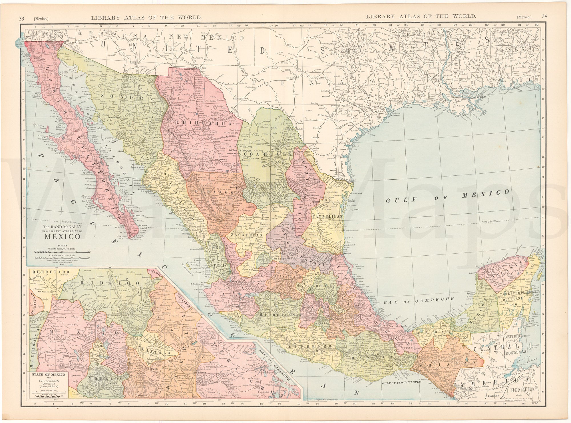 Mexico 1912 – WardMaps LLC
