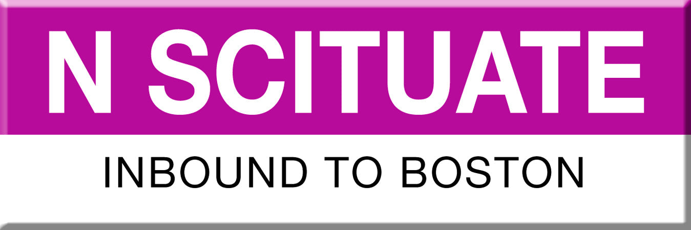 MBTA Commuter Rail North Scituate Station Magnet – WardMaps LLC