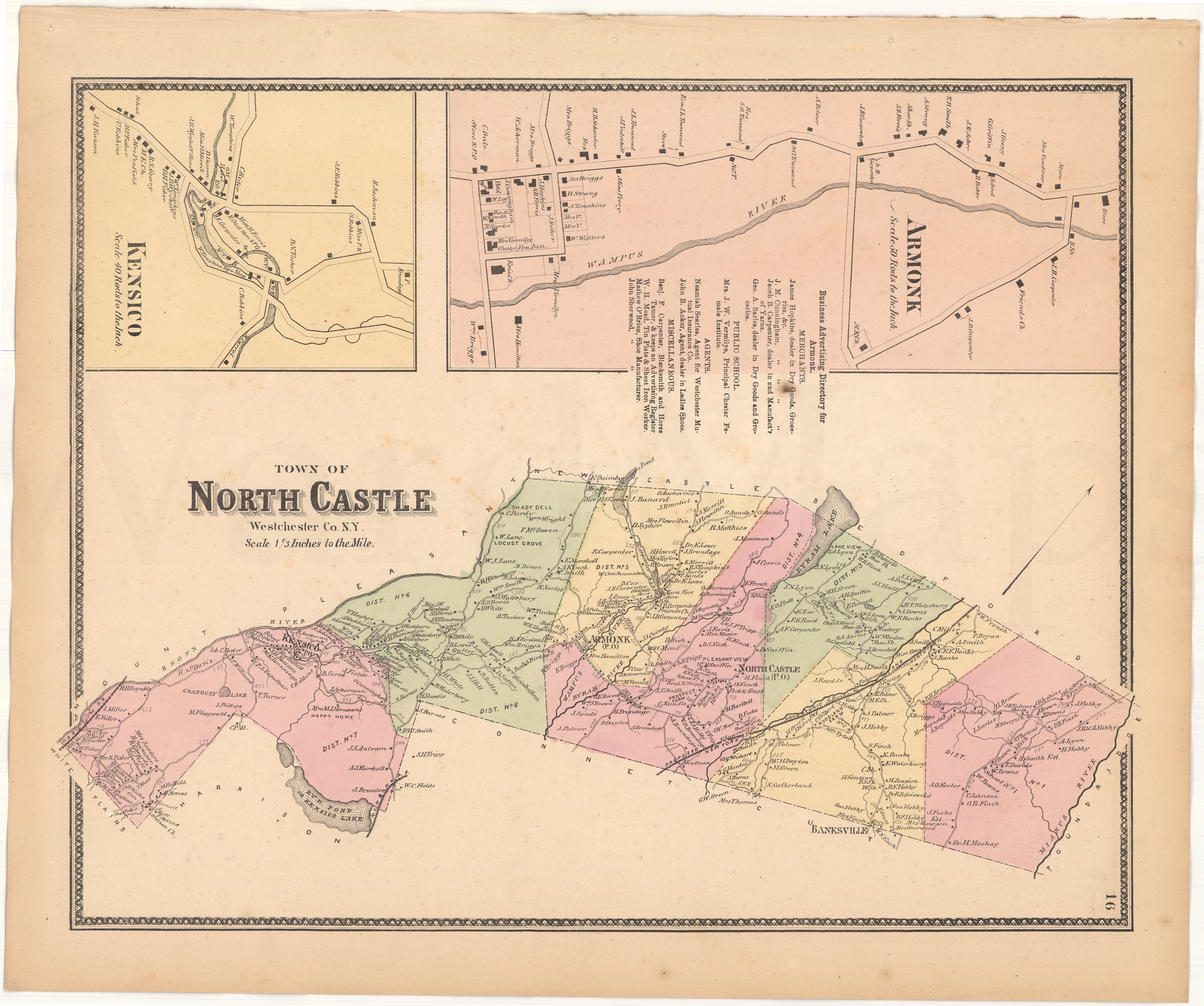 North Castle, New York 1867 – WardMaps LLC