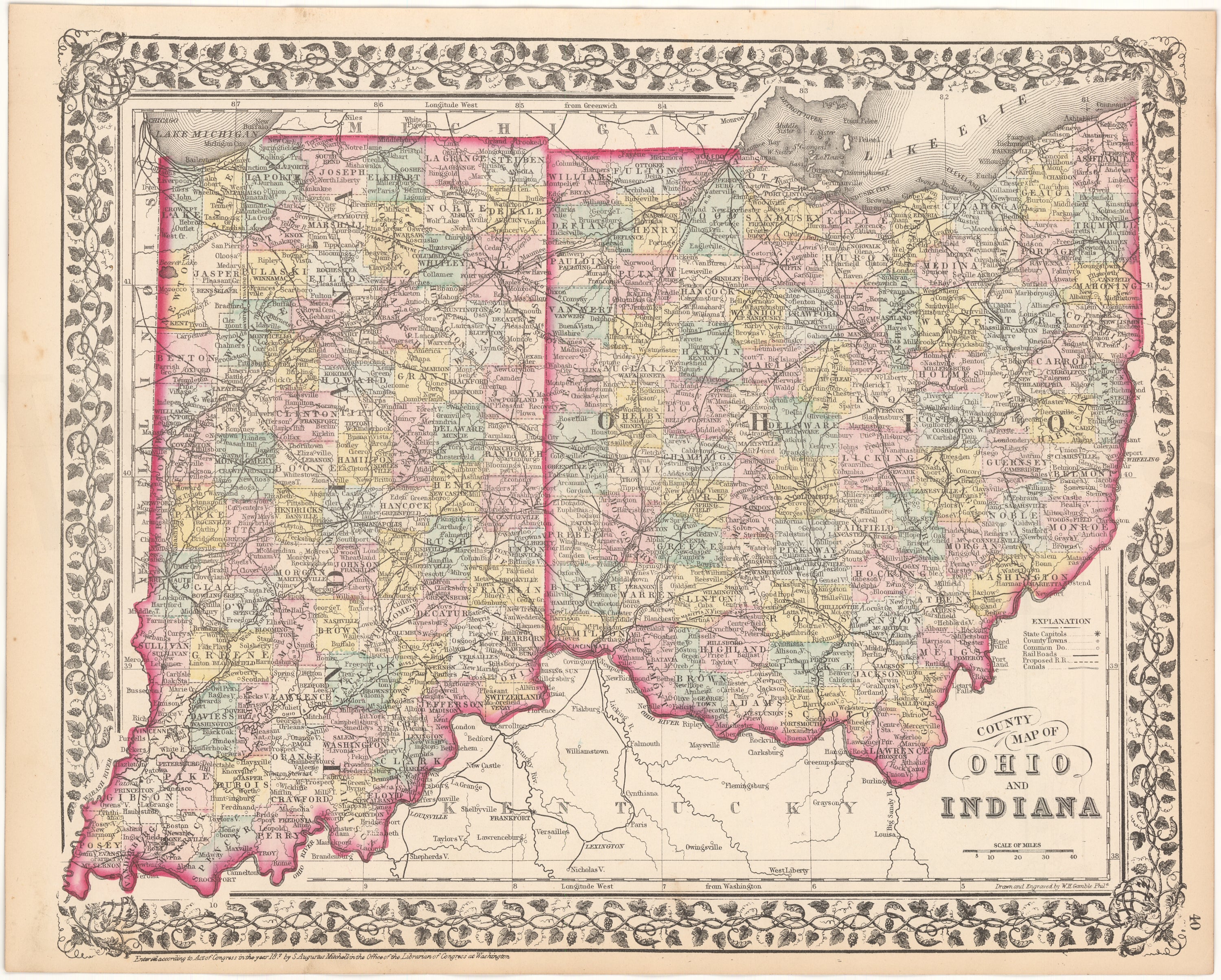 Indiana and Ohio 1875 – WardMaps LLC