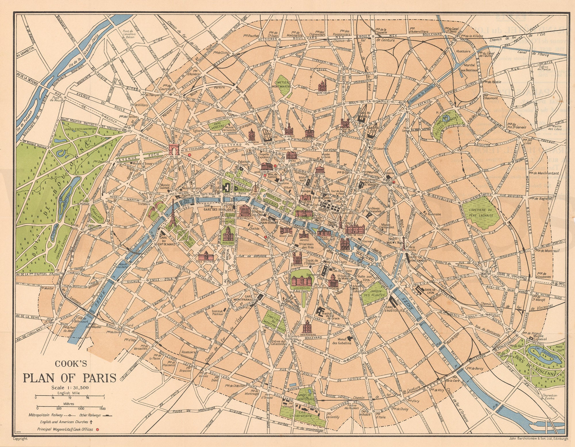 Paris, France 1938 – WardMaps LLC